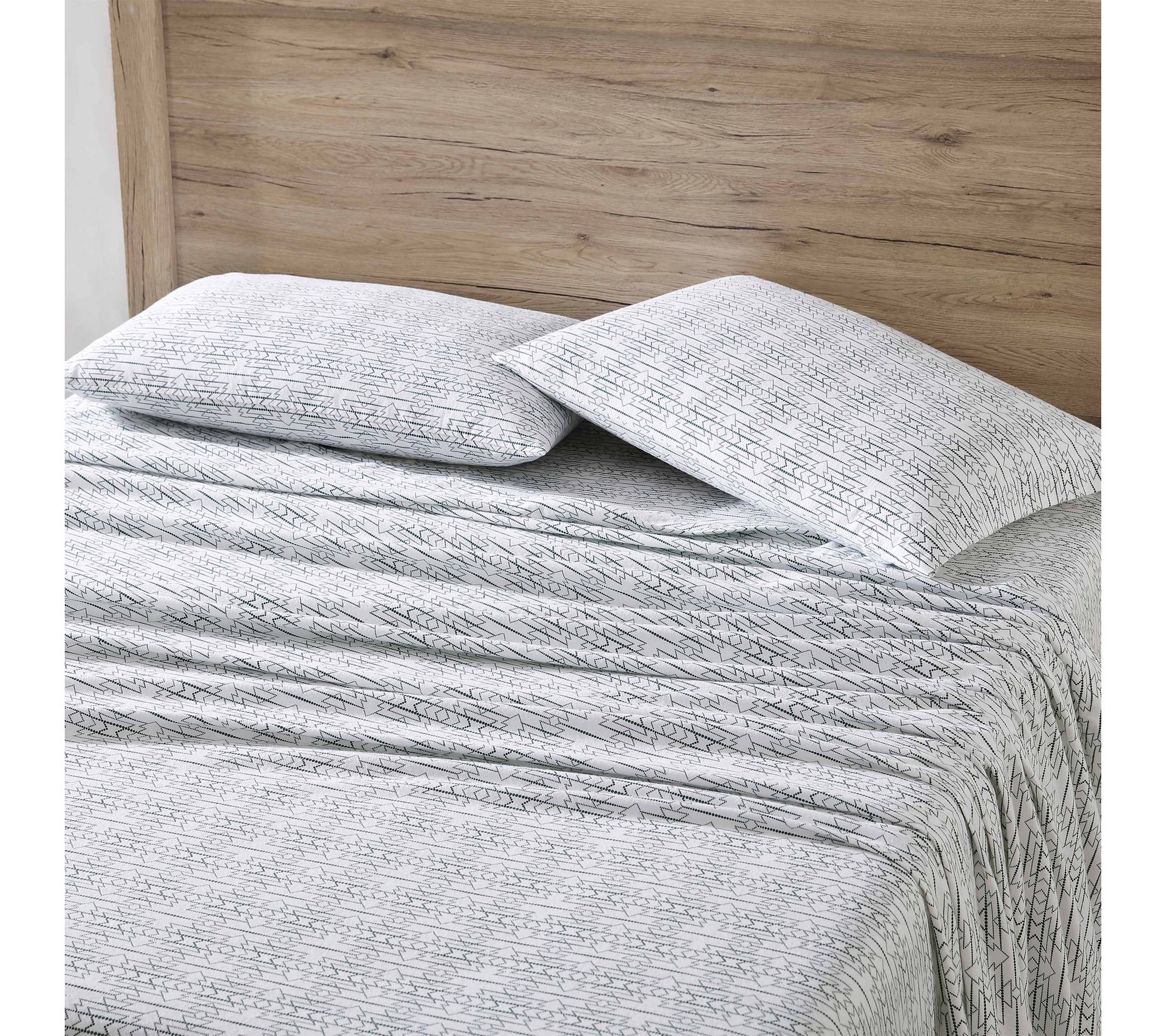 Eddie Bauer Wildwood Green Cotton Queen Sheet Set - QVC.com