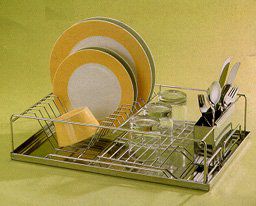 Stainless Steel 1-Tier Dish Rack - QVC.com