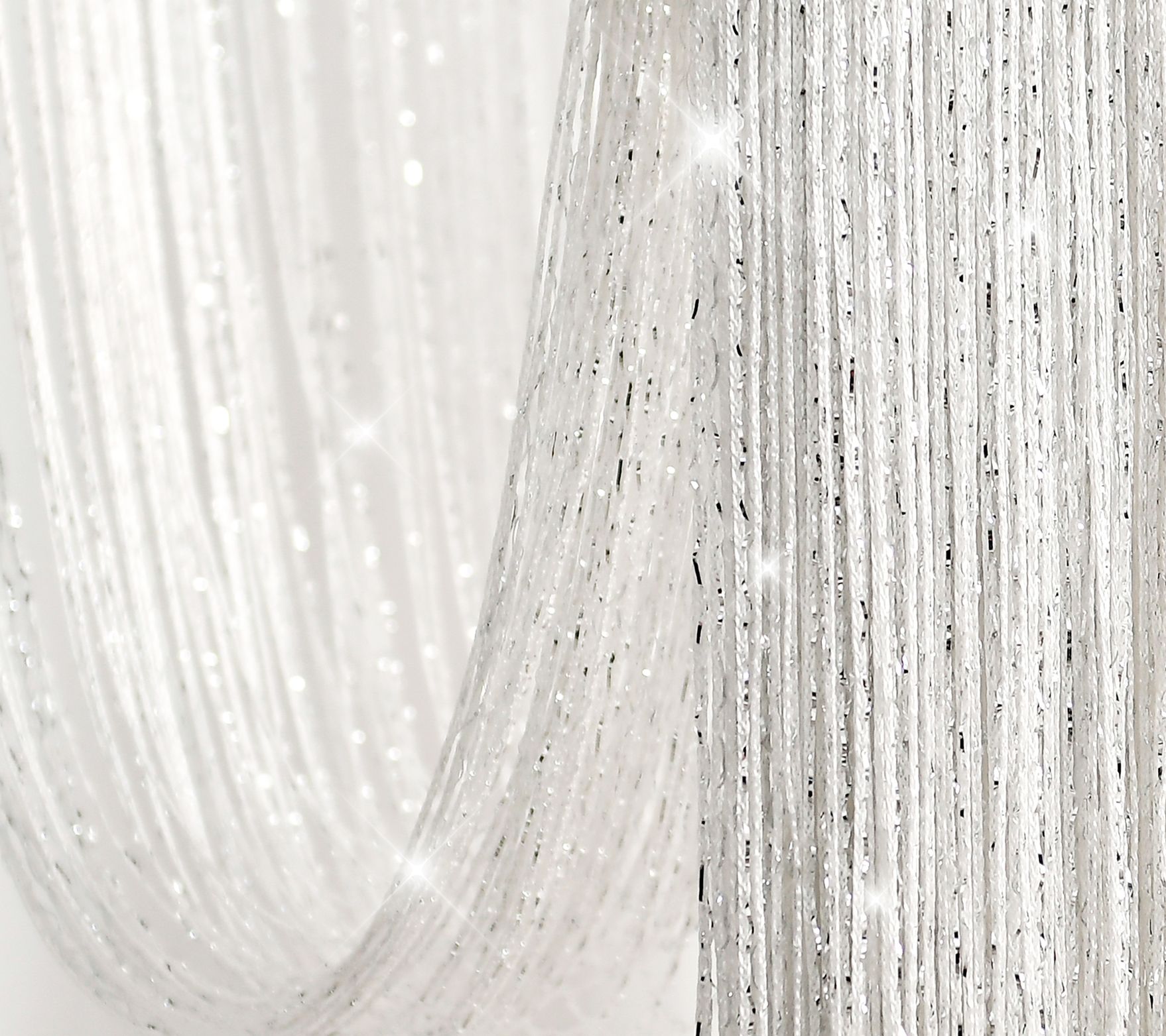 Night Sky String Thread Grommet White Single byLush Decor - QVC.com