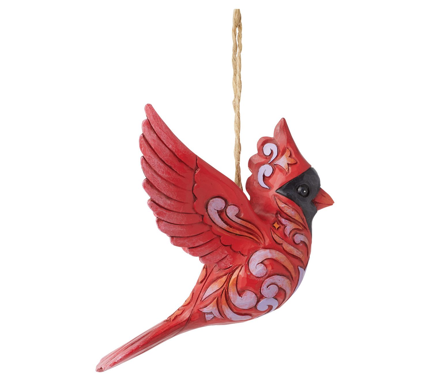 Jim Shore Caring Cardinal In Flight Ornament - QVC.com
