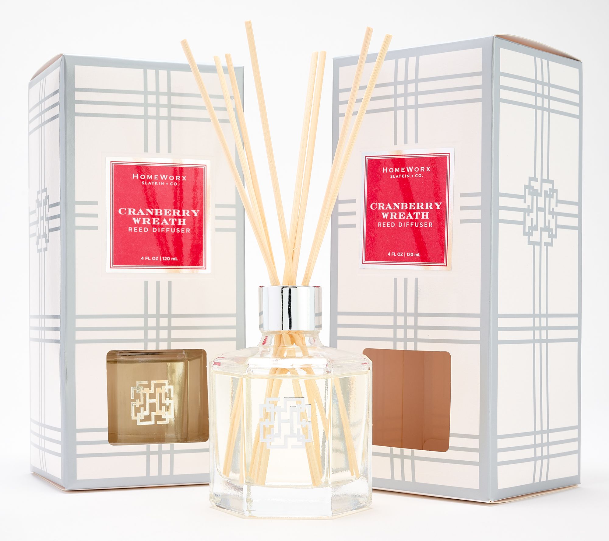 "As Is" HomeWorx by Slatkin + Co. S/2 Cranberry Reed Diffusers - QVC.com