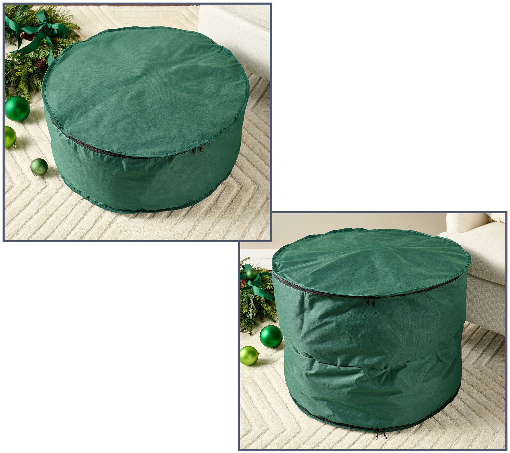 Bethlehem Lights Single or Double Wreath Storage Bags - QVC.com