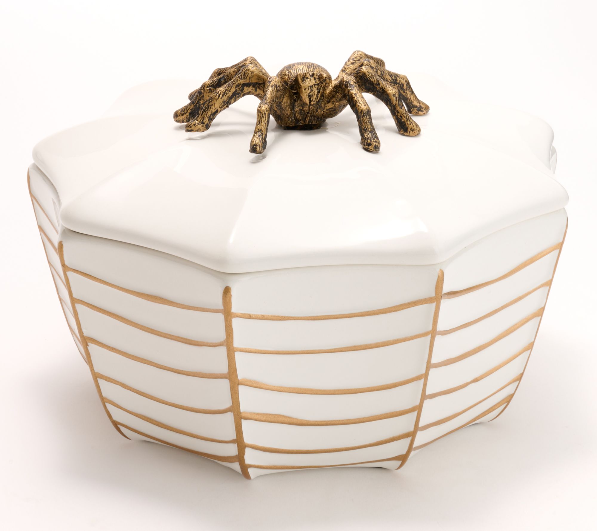 "As Is" HomeWorx by Slatkin + Co. 50oz Spiderweb Filled Candle - QVC.com