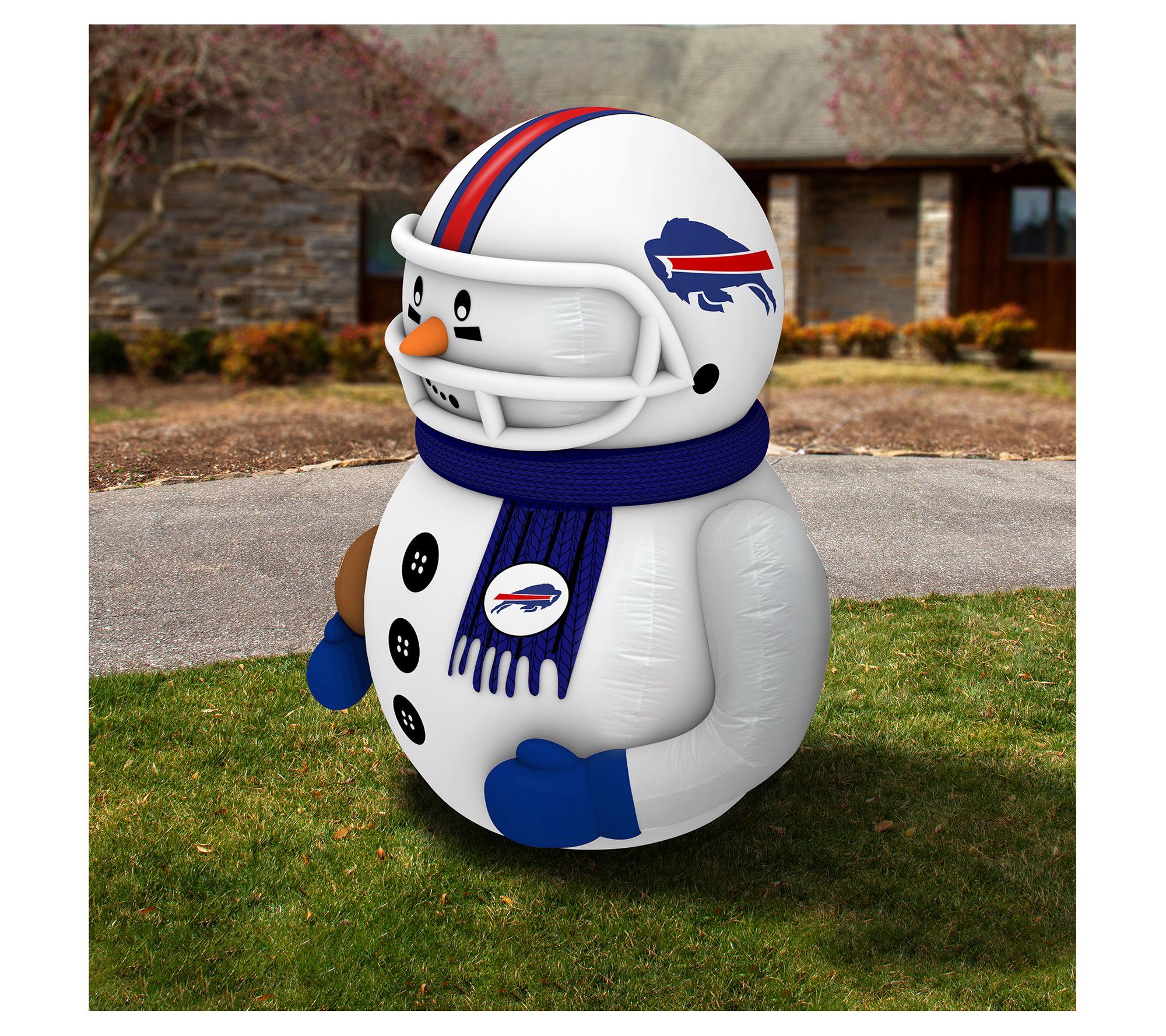 NFL Officially Licensed 7' Inflatable Snowman - QVC.com
