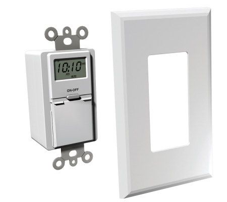 Stanley White In-Wall 7 Day Digital Timer - QVC.com