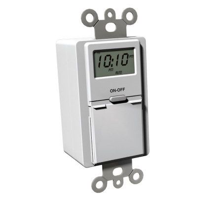 Stanley White In-Wall 7 Day Digital Timer - QVC.com