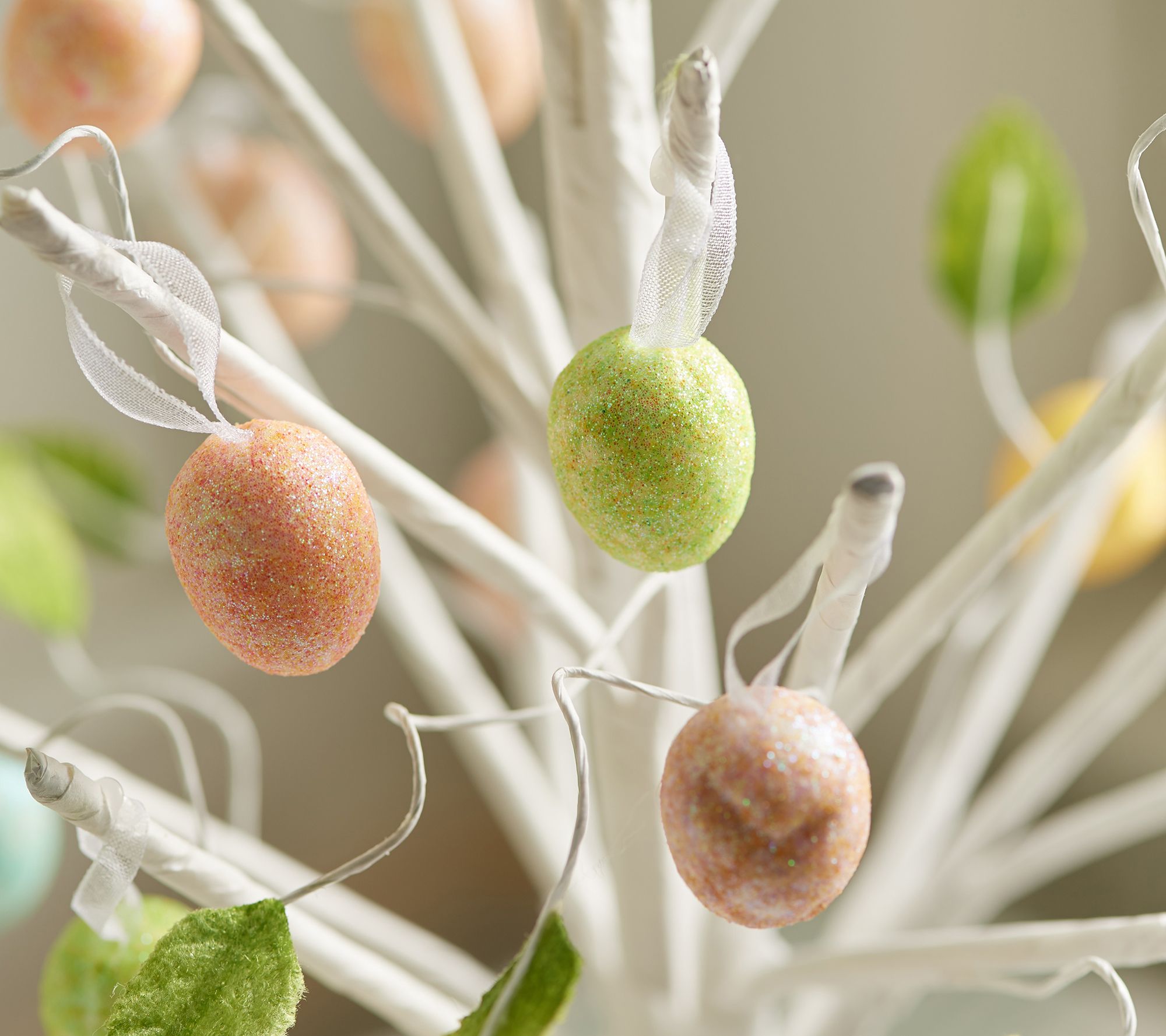 "As Is" 16" Easter Egg Tree in Picket Fence Pot by Valerie - QVC.com