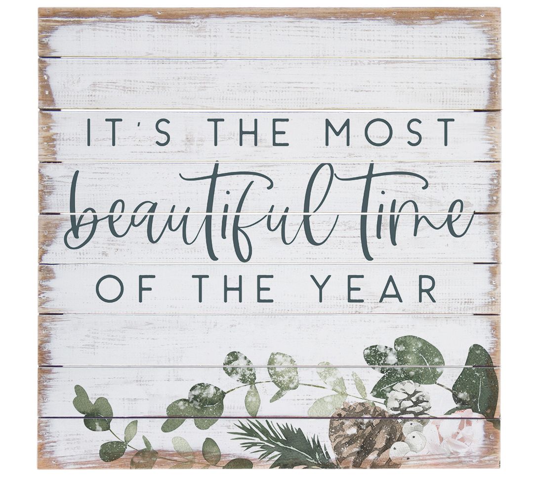 Sincere Surroundings 14" Beautiful Time Perfect Pallet - QVC.com