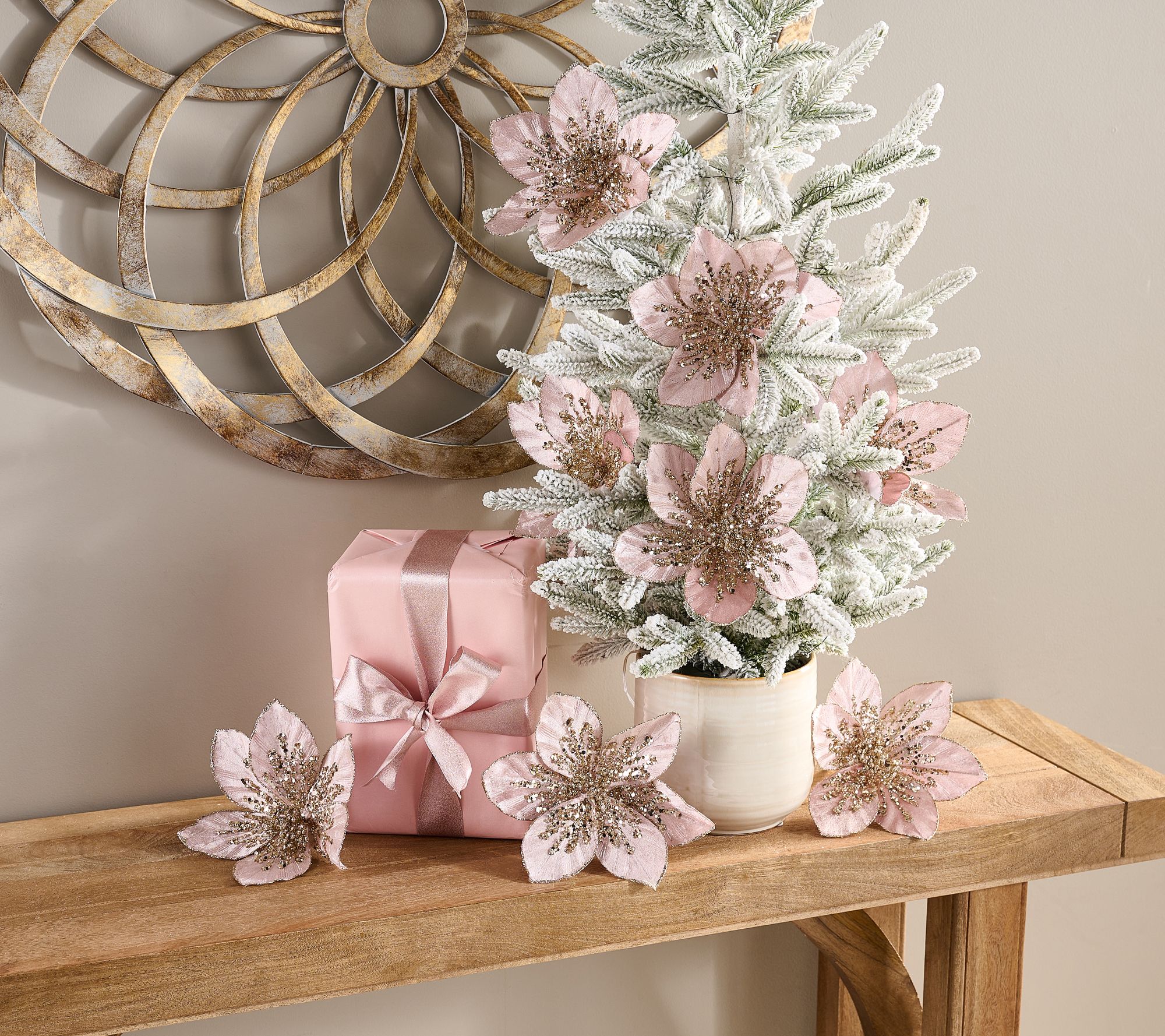 Set of 8 Glistening Star Flower Clips by Valerie - QVC.com