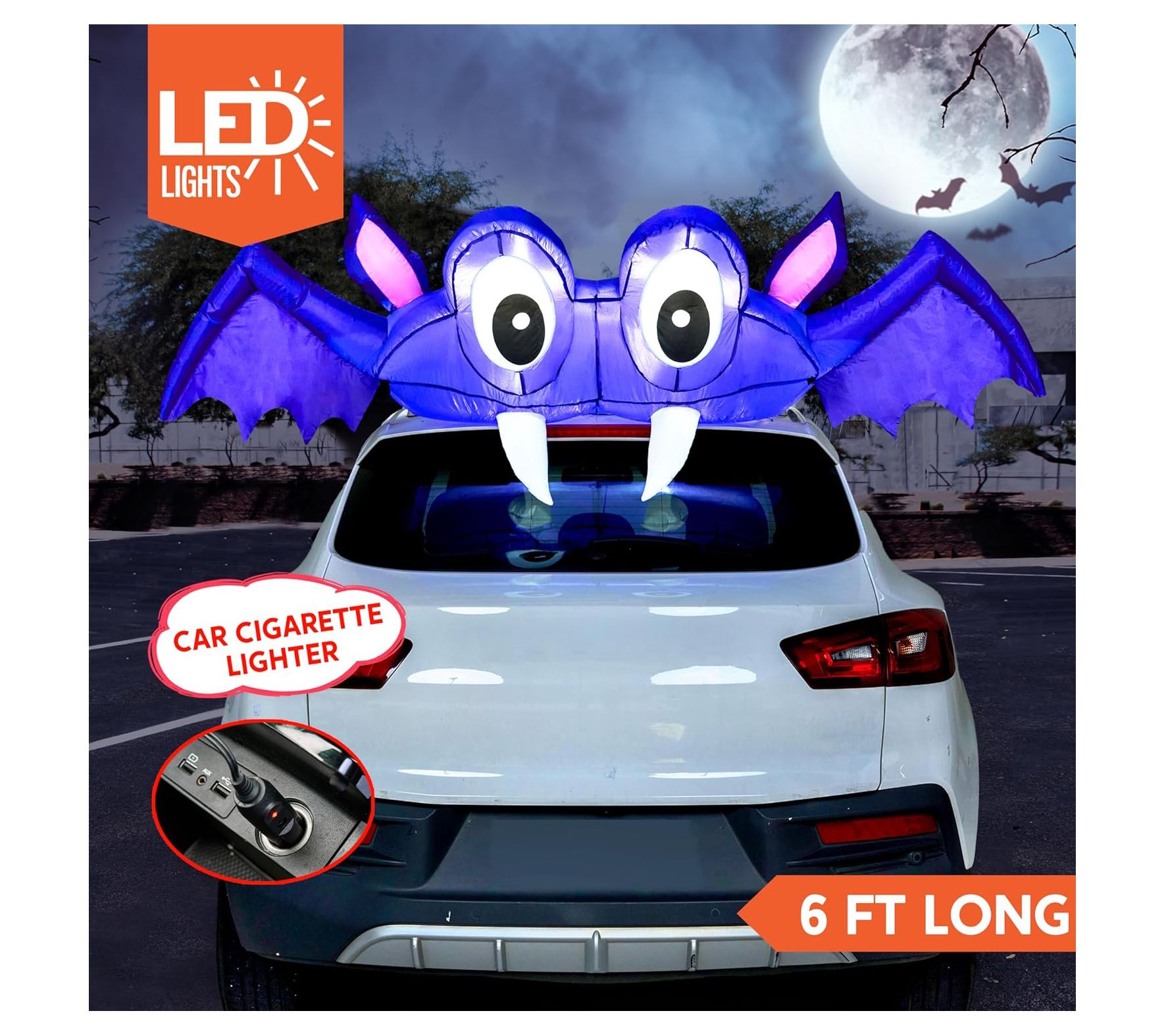 Syncfun Halloween Inflatable Bat Car Trunk Decor - QVC.com