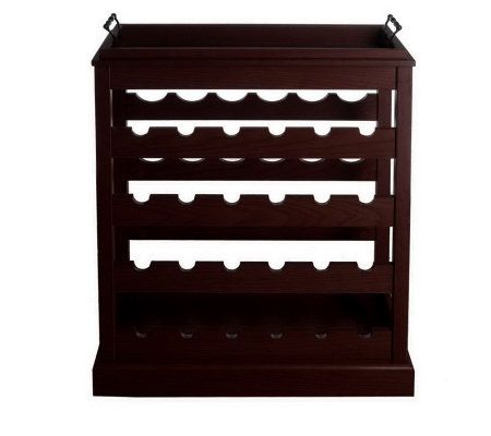 Thomas Pacconi Wine Display & Storage Rack w/ Removable Tray - QVC.com