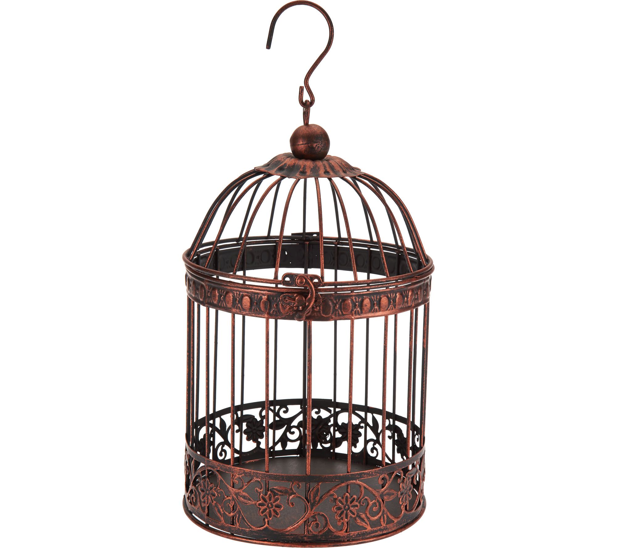 "As Is" Set of 2 Nested Wrought Iron Birdcages with Hanger - QVC.com