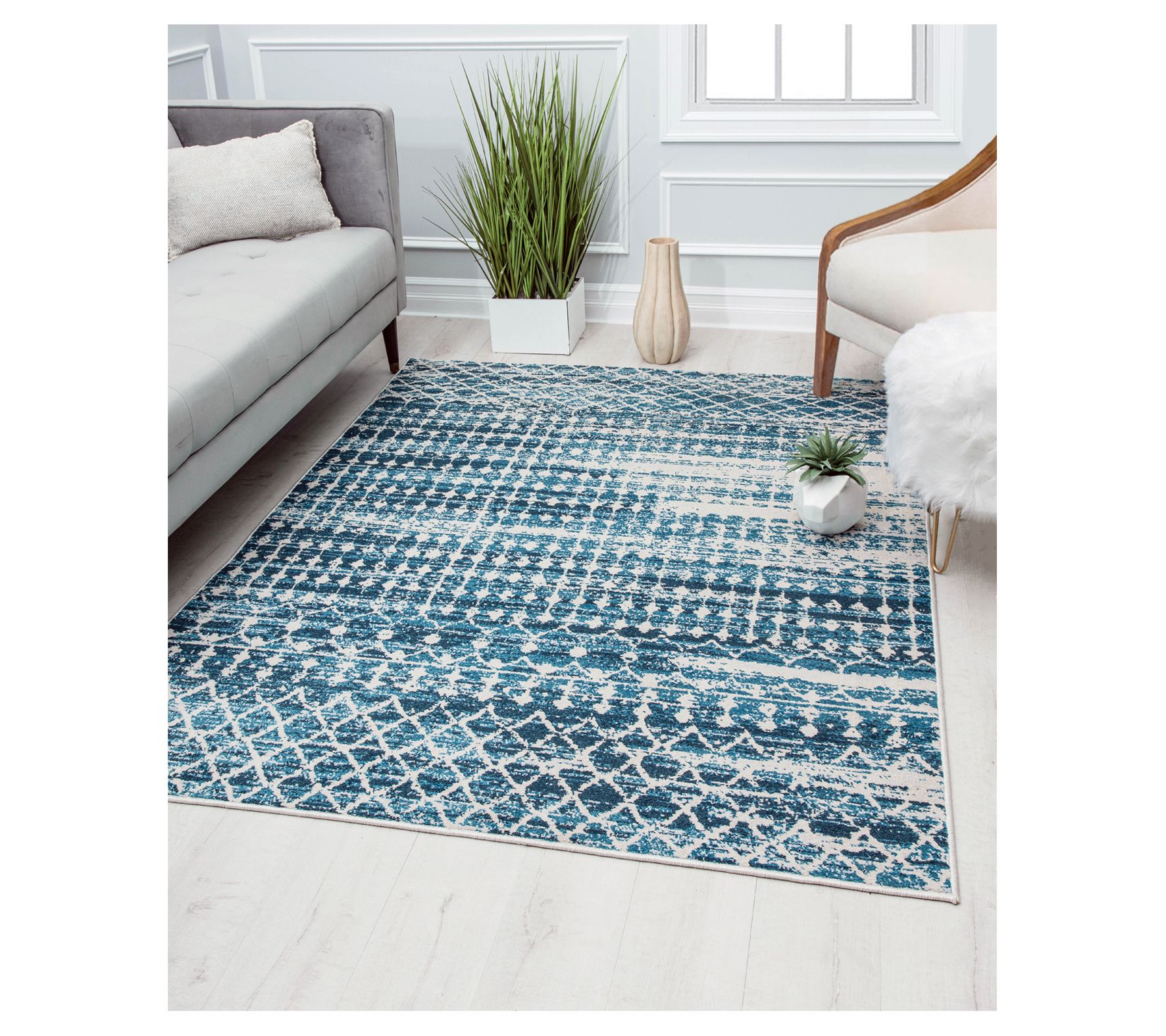 Rugs America Amelie TA20 Vintage 8 x 10 Area Rug - QVC.com