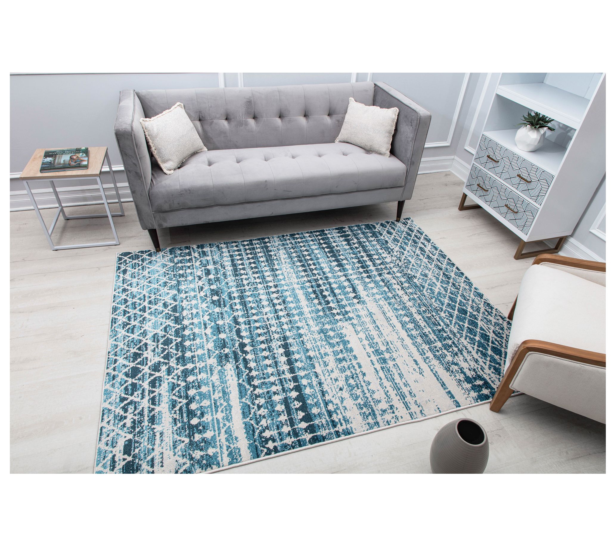 Rugs America Amelie TA20 Vintage 8 x 10 Area Rug - QVC.com
