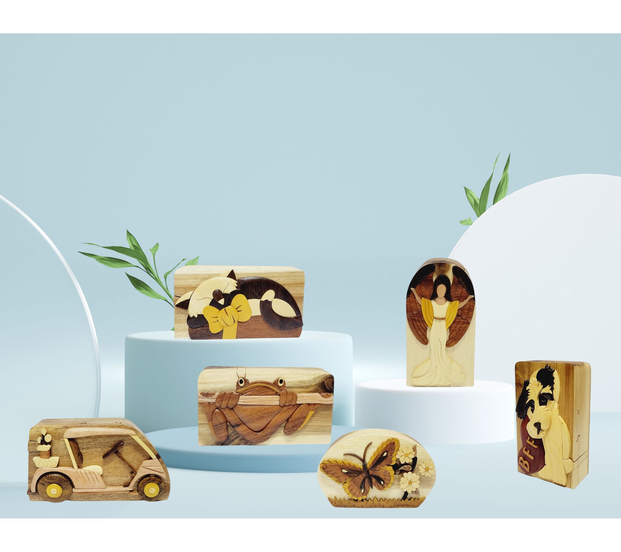 "As Is" Carver Dan's Hand Made Wooden Puzzle Box w/ MagneticClosure ...