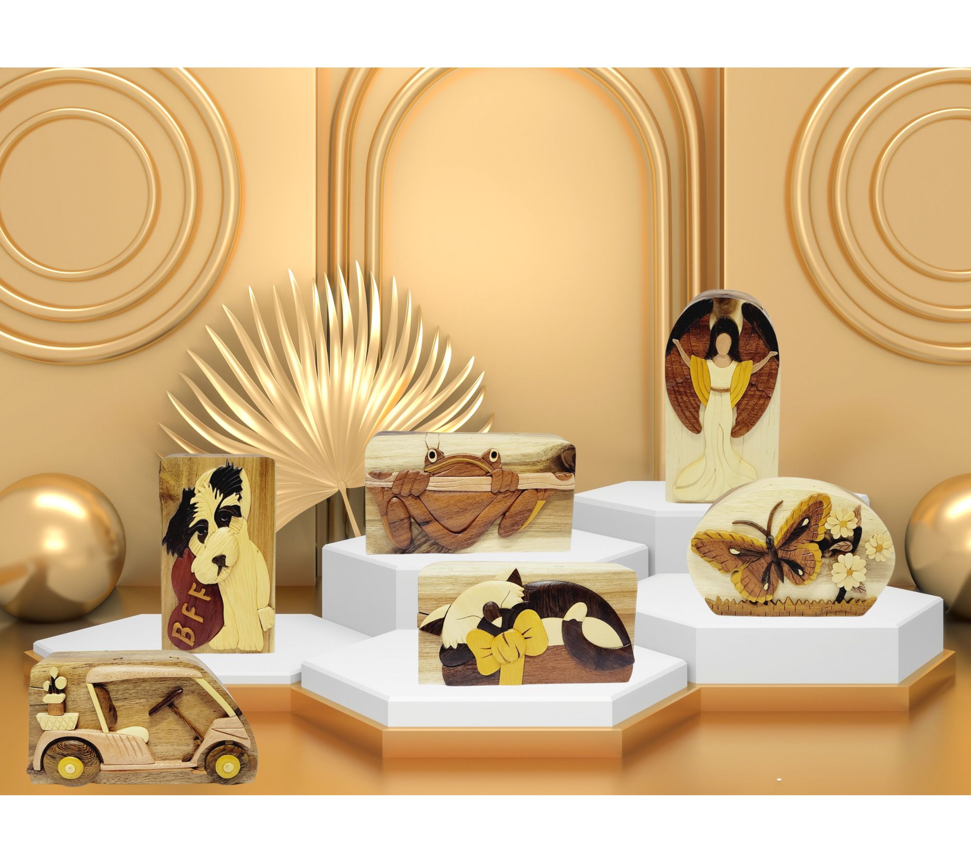 "As Is" Carver Dan's Hand Made Wooden Puzzle Box w/ MagneticClosure ...