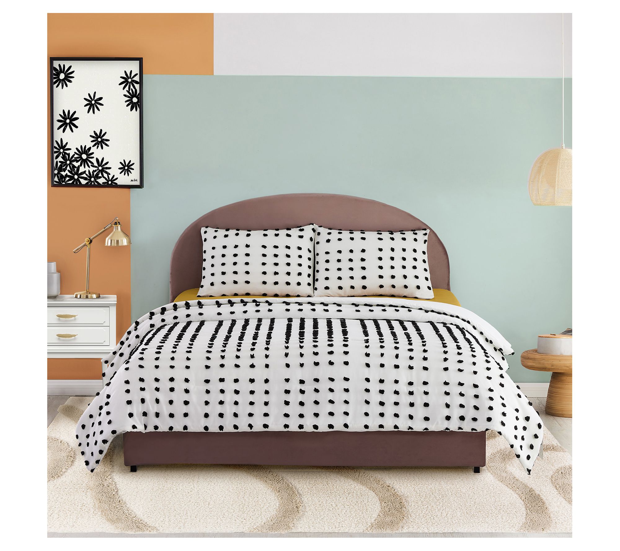 Mr. Kate Dynamic Dots Full/Queen Comforter & Shm Set - QVC.com