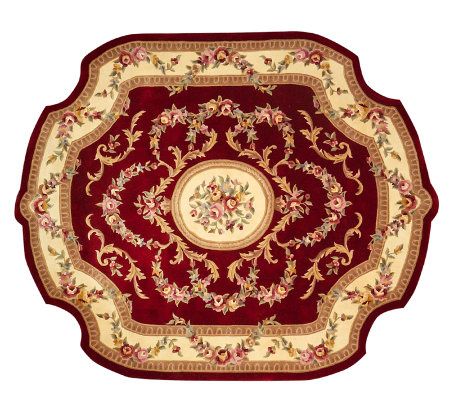 Royal Palace Monique 7'6" x 9'6" Die Cut Wool Rug - QVC.com