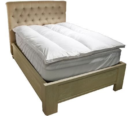 Northern Nights Channel Baffle Queen Featherbed - QVC.com