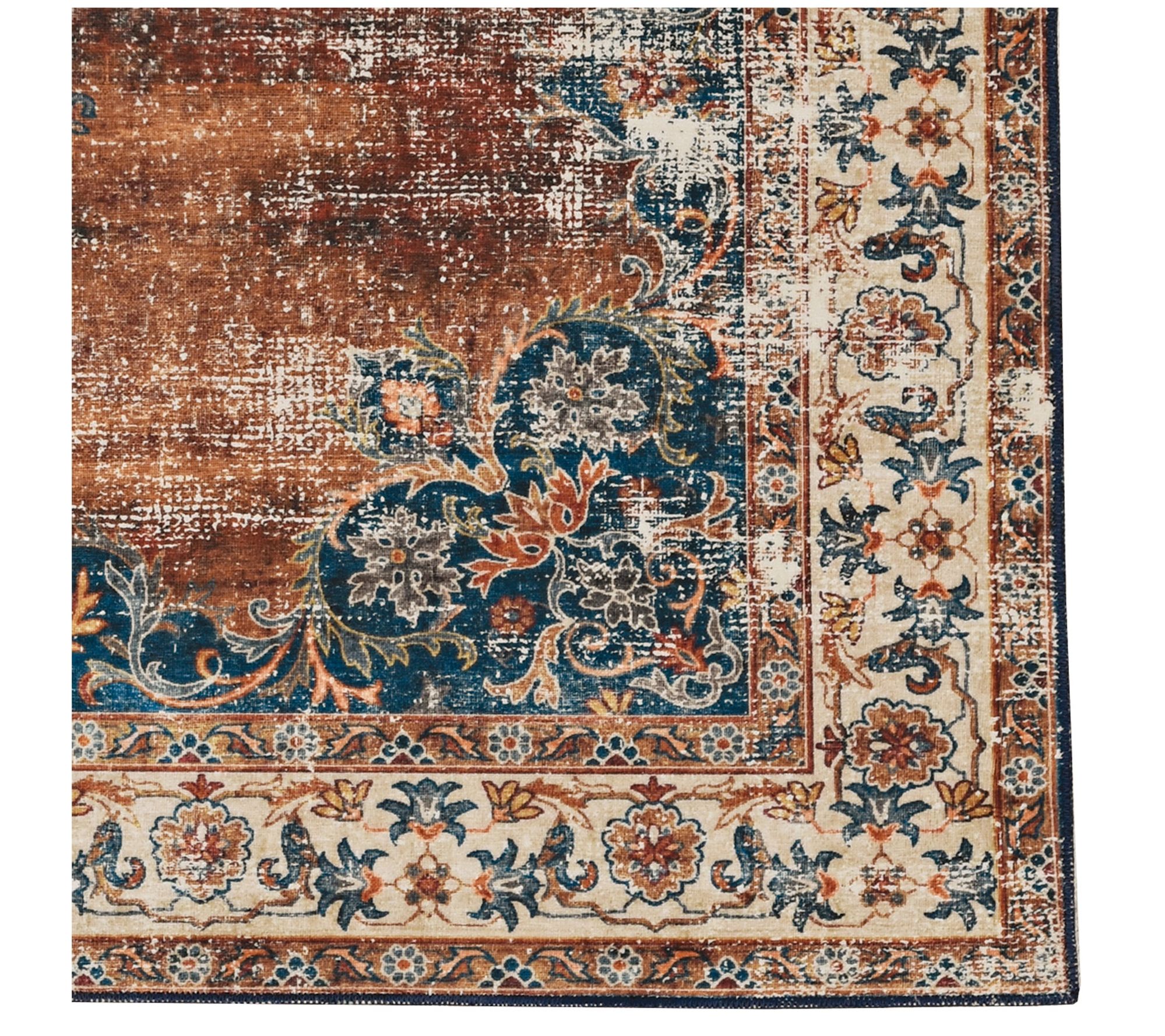 Linon Home Vivi 3'x5' Washable Non Slip Decorat ive Indoor Rug - QVC.com