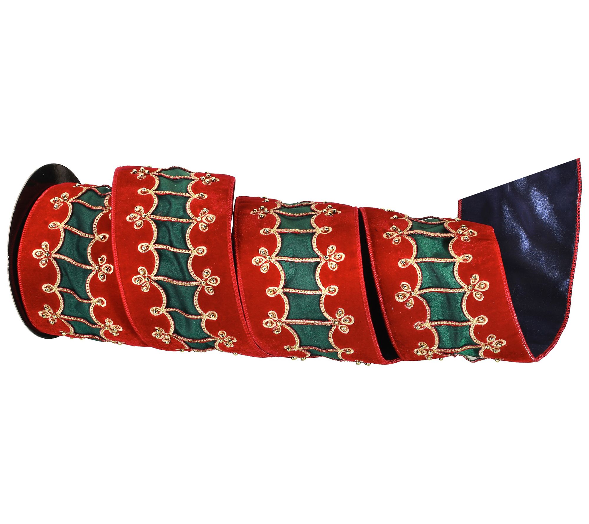 4"X5y Velvet Embroidered Nutcracker Coat Ribbon by Valerie - QVC.com