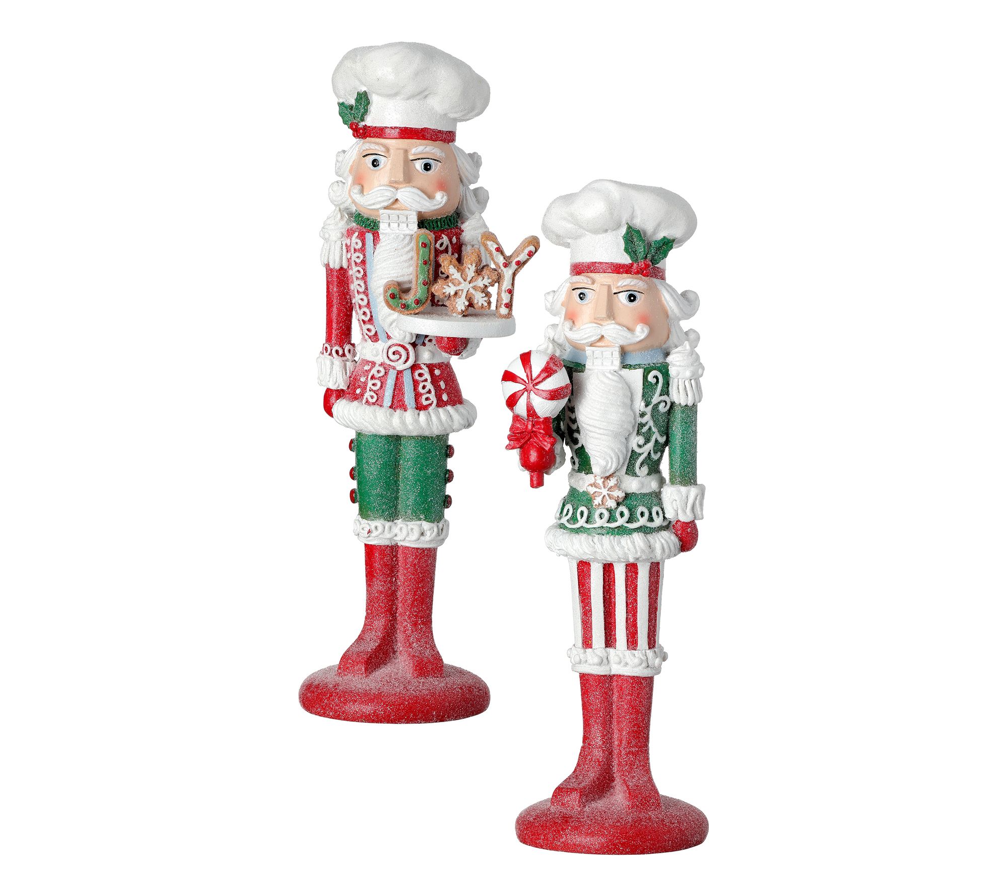11.5" Candy Nutcracker Set of 2 by Valerie - QVC.com