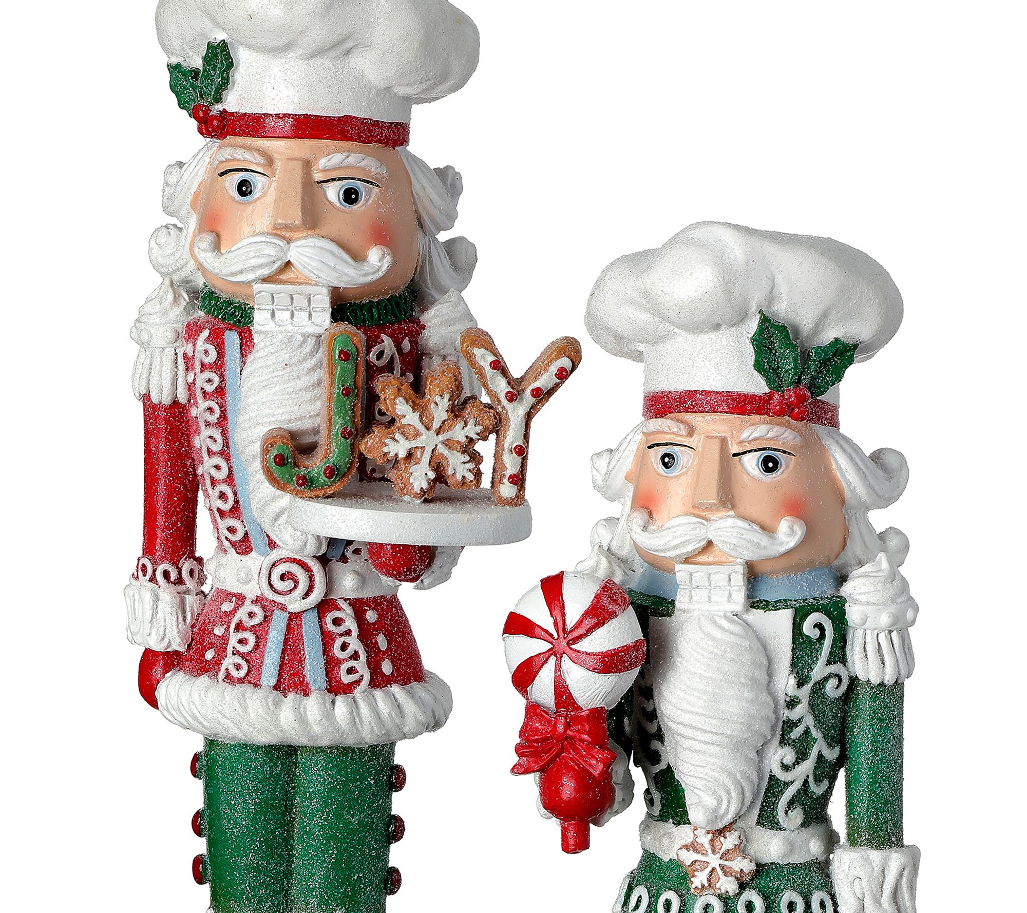 11.5" Candy Nutcracker Set of 2 by Valerie - QVC.com