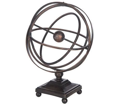 Decorative Bronze Metal 12-inch Sphere by Linda Dano - QVC.com