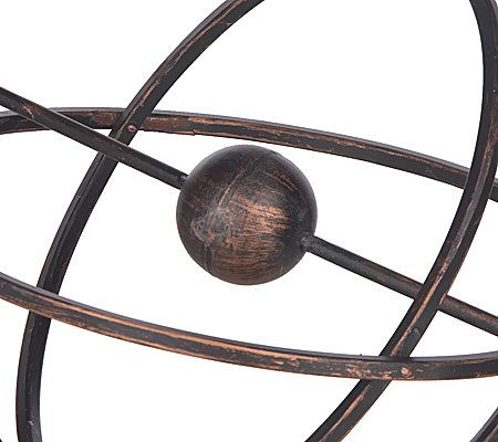Decorative Bronze Metal 12-inch Sphere by Linda Dano - QVC.com