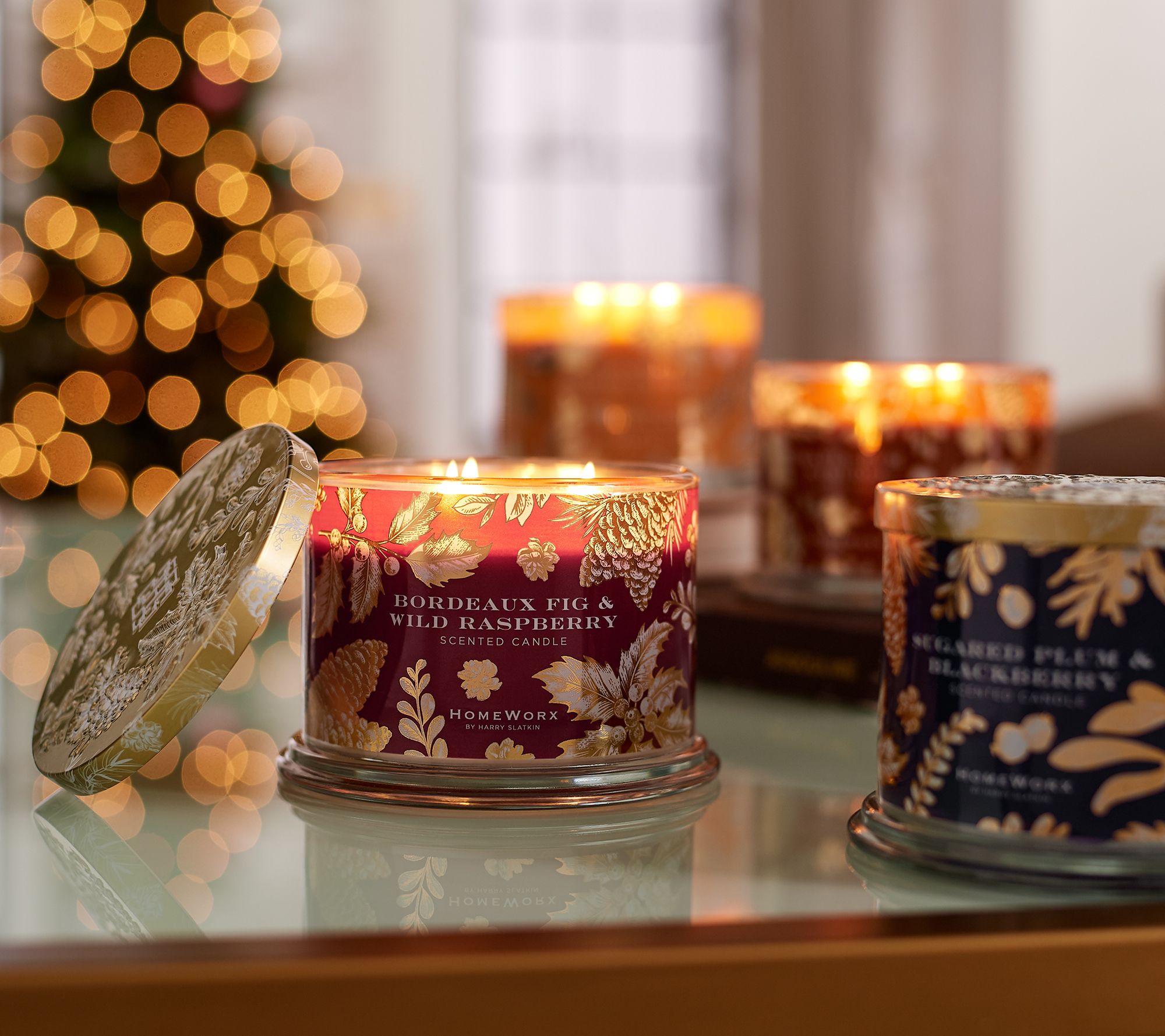 HomeWorx by Harry Slatkin Special Edition Set of (4) 14oz 3-Wick ...