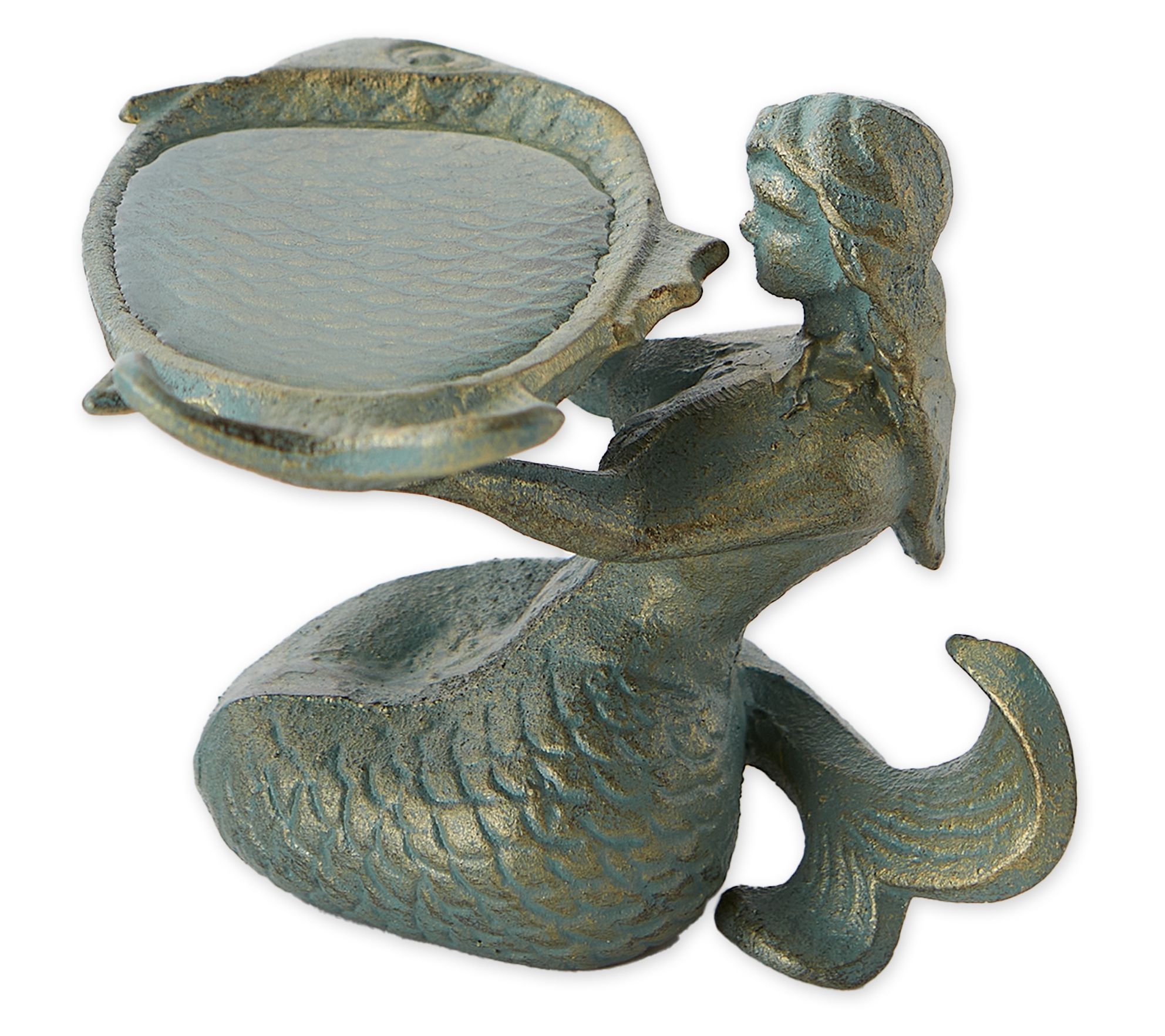 Zingz & Thingz Mermaid With Fish Birdbath - QVC.com