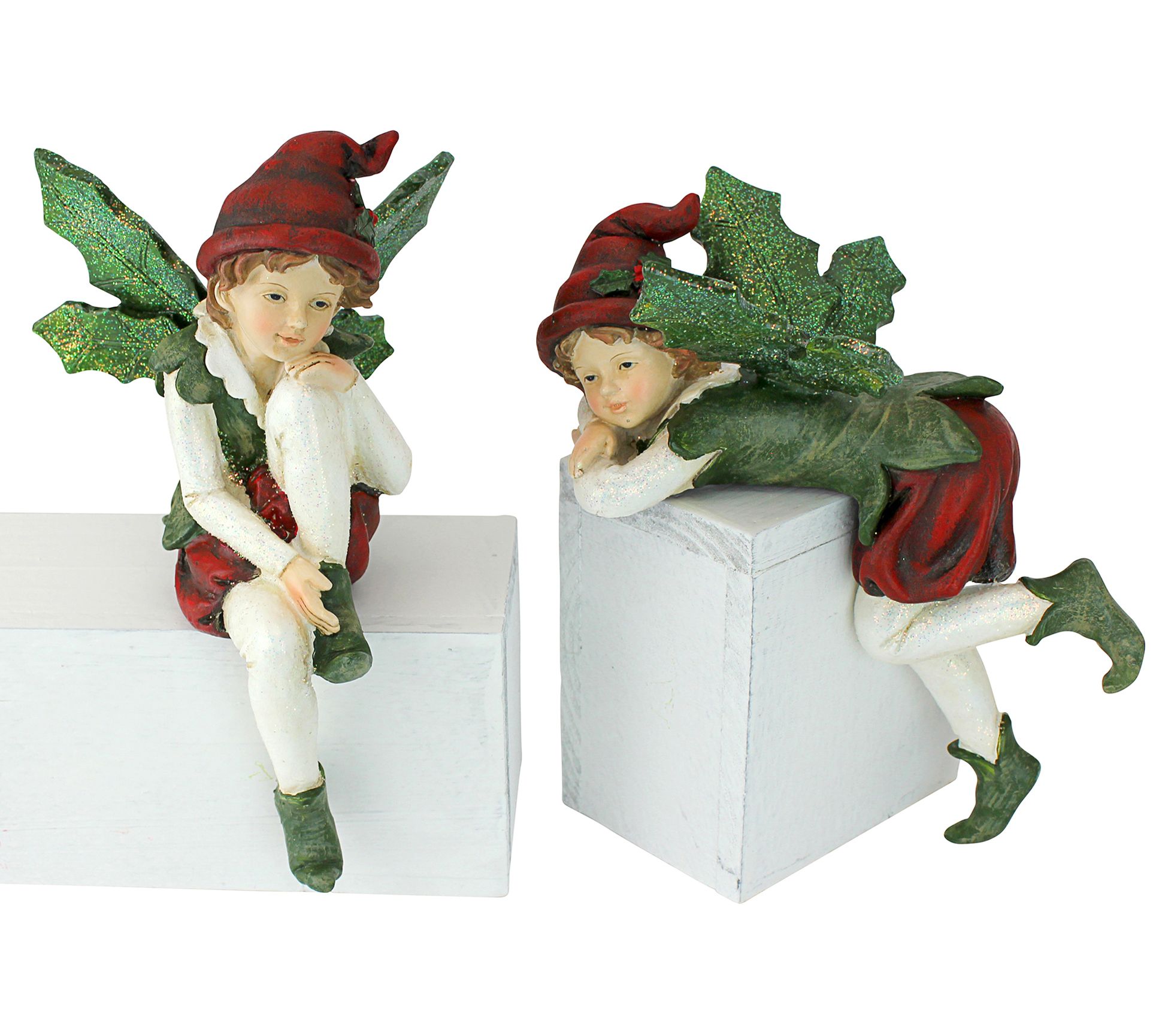 Design Toscano Santa's Christmas Elves Shelf Sitting Statues - QVC.com