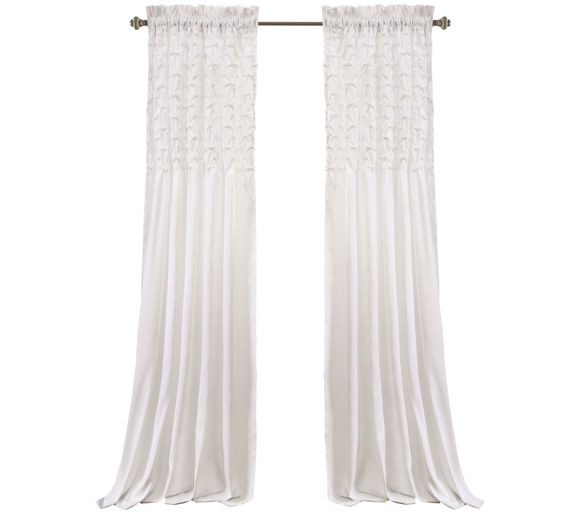 Bayview Window Curtain Panels 54X95+2 Set by Lush Decor - QVC.com