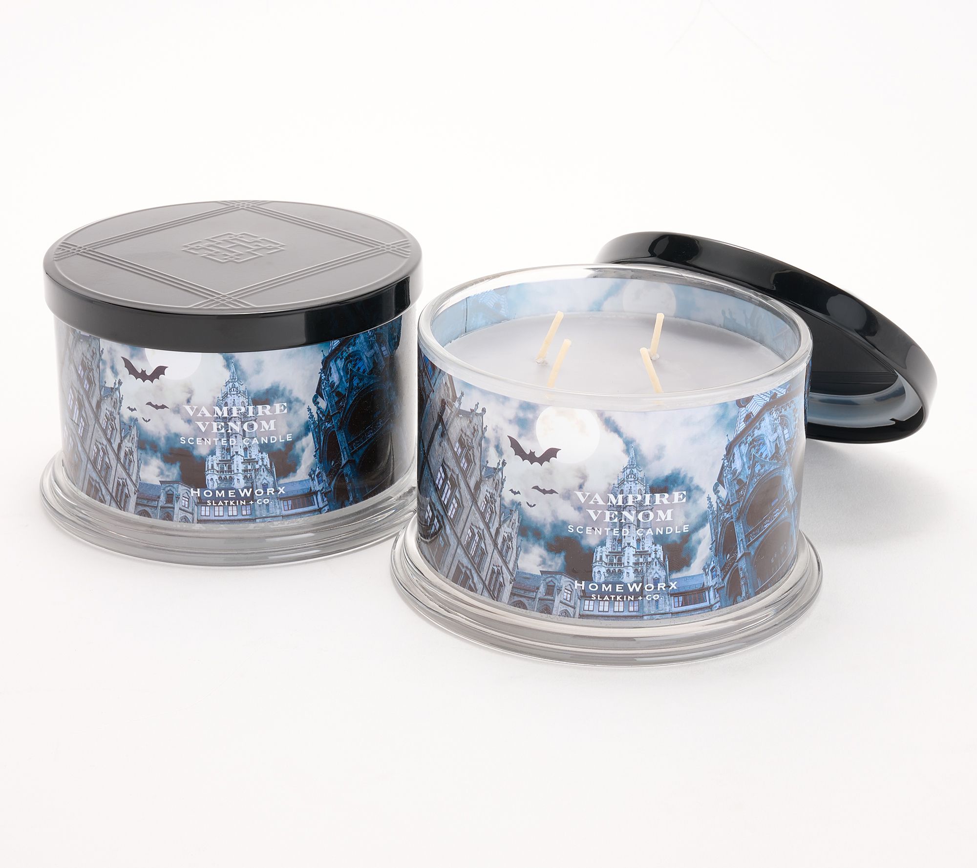 HomeWorx by Slatkin + Co. Set of 2 Vampire Venom 18oz Candles - QVC.com