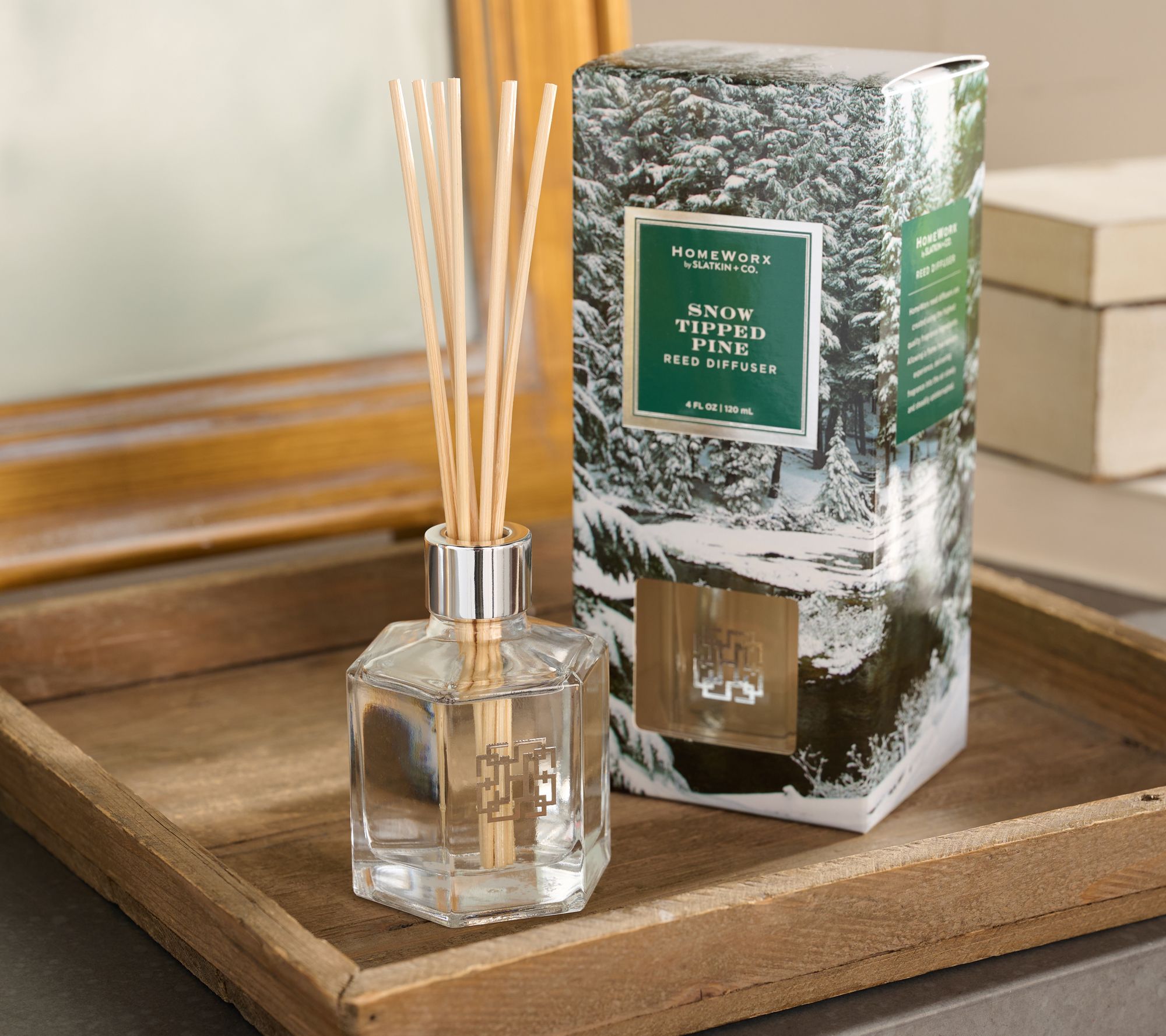 "As Is" HomeWorx by Slatkin & Co. Set/2 Snow Tip Pine Diffusers - QVC.com