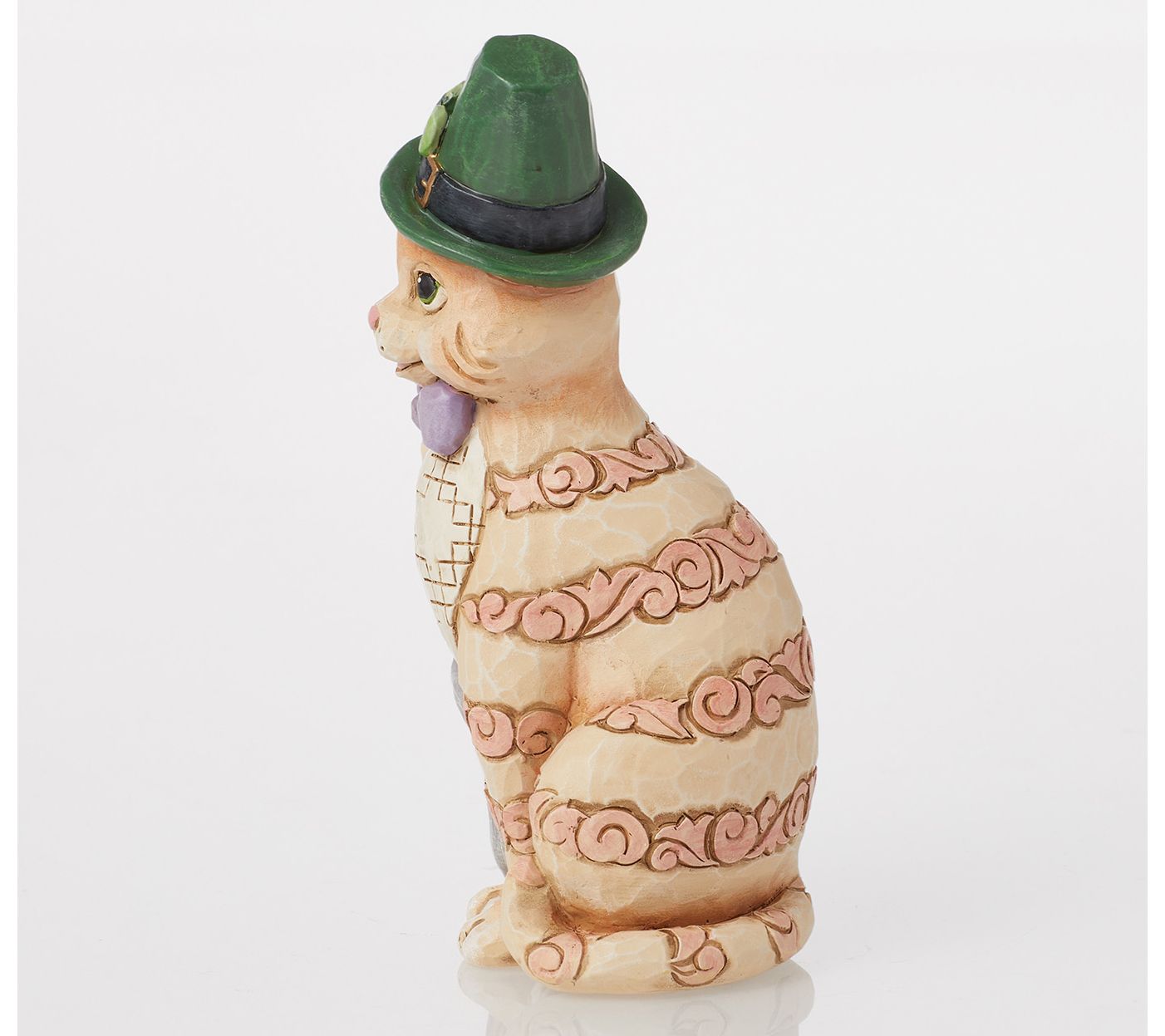 Jim Shore Irish Tabby Cat Figurine 5in H - QVC.com