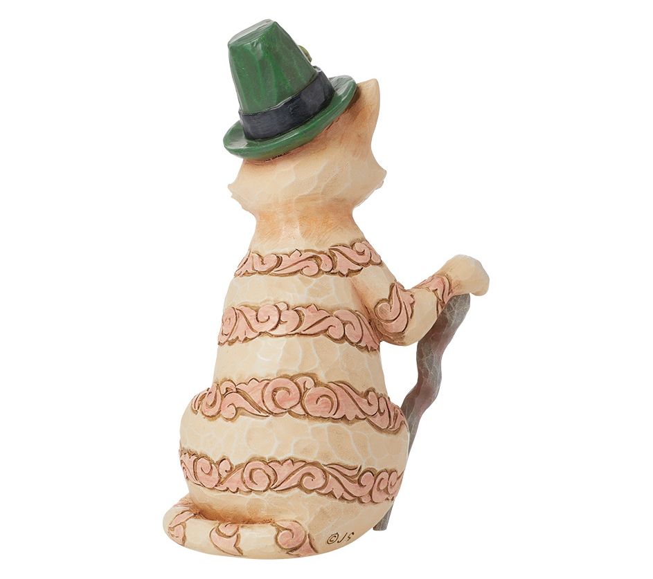 Jim Shore Irish Tabby Cat Figurine 5in H - QVC.com