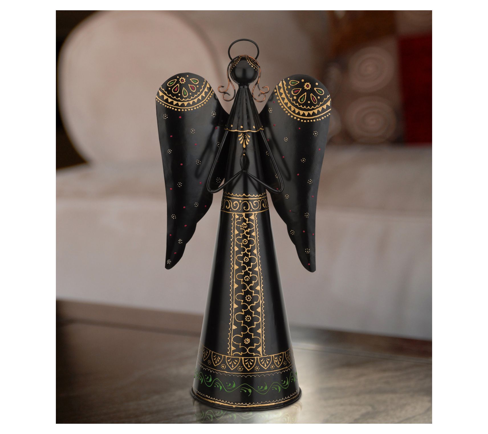 Regal Art & Gift Angel Decor 23" - Black/Gold - QVC.com