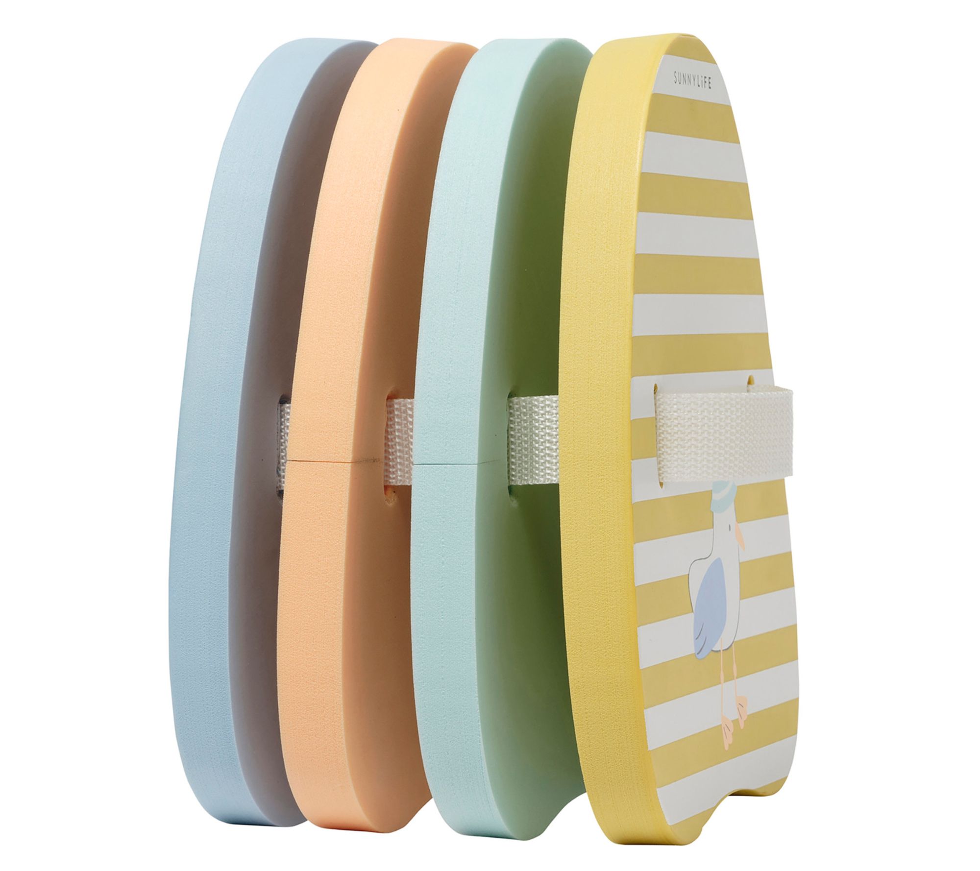 Sunnylife Kids Bubble Back Float Sid Seagull Mustard Stripe - QVC.com