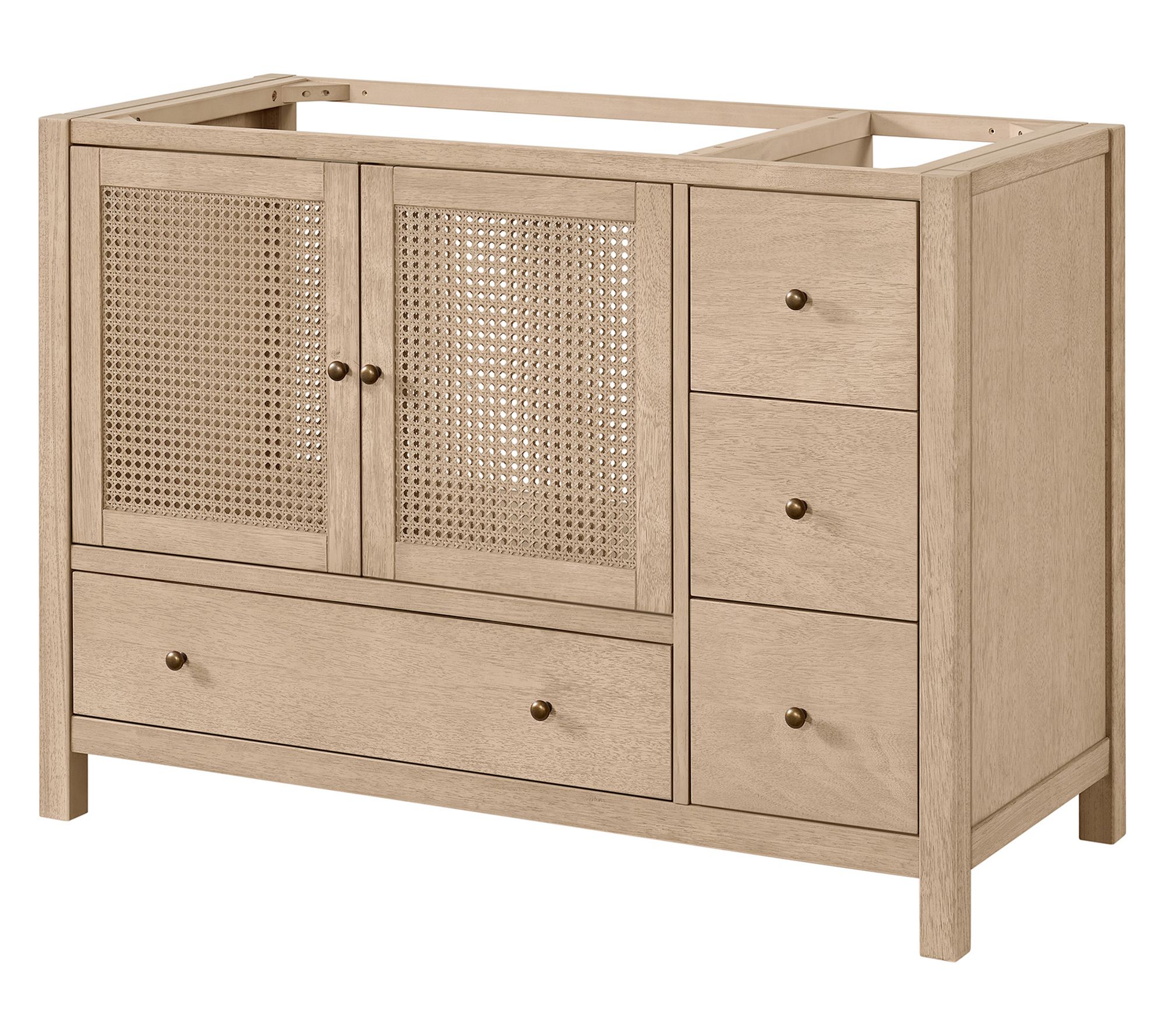 Alaterre Furniture Lucca 48" Vanity Cabinet Without Sink - QVC.com