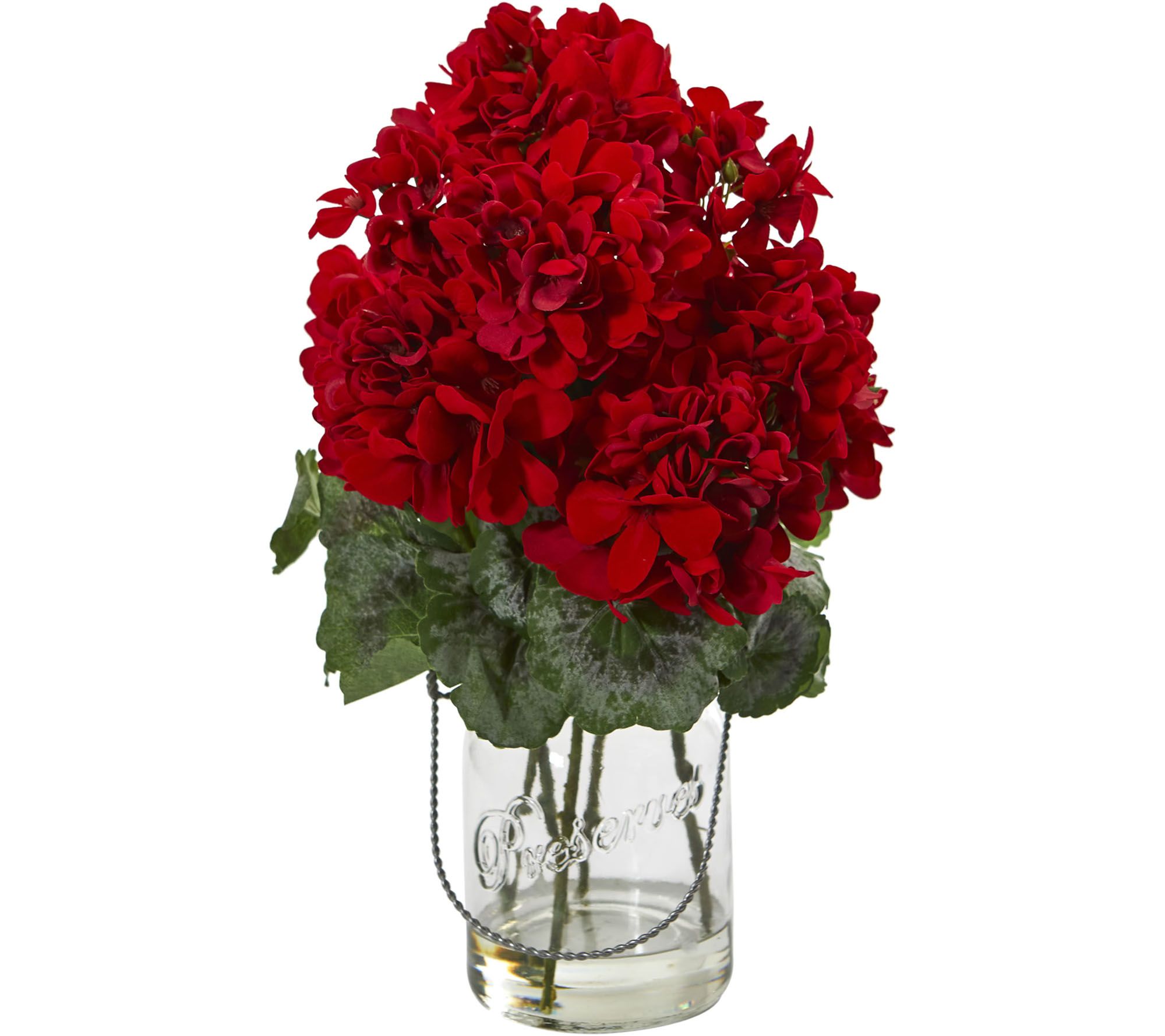 Set of 2 Geranium Arrangements by Nearly Natural - QVC.com