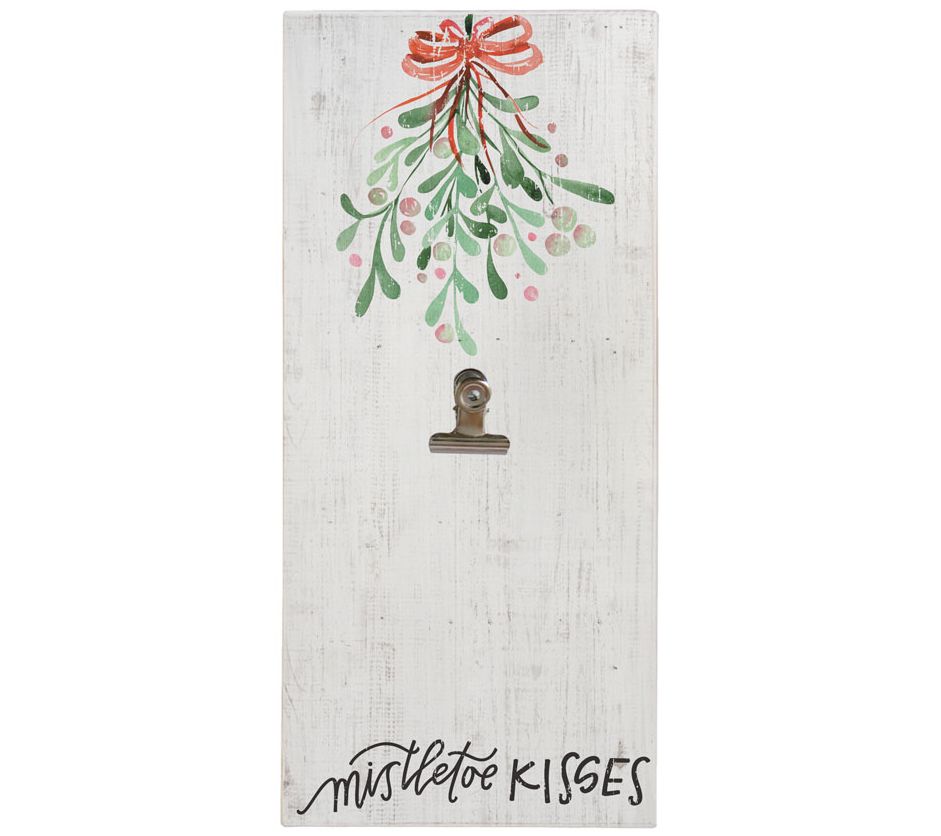 Mistletoe Kisses Picture Clip By Sincere Surroundings - QVC.com