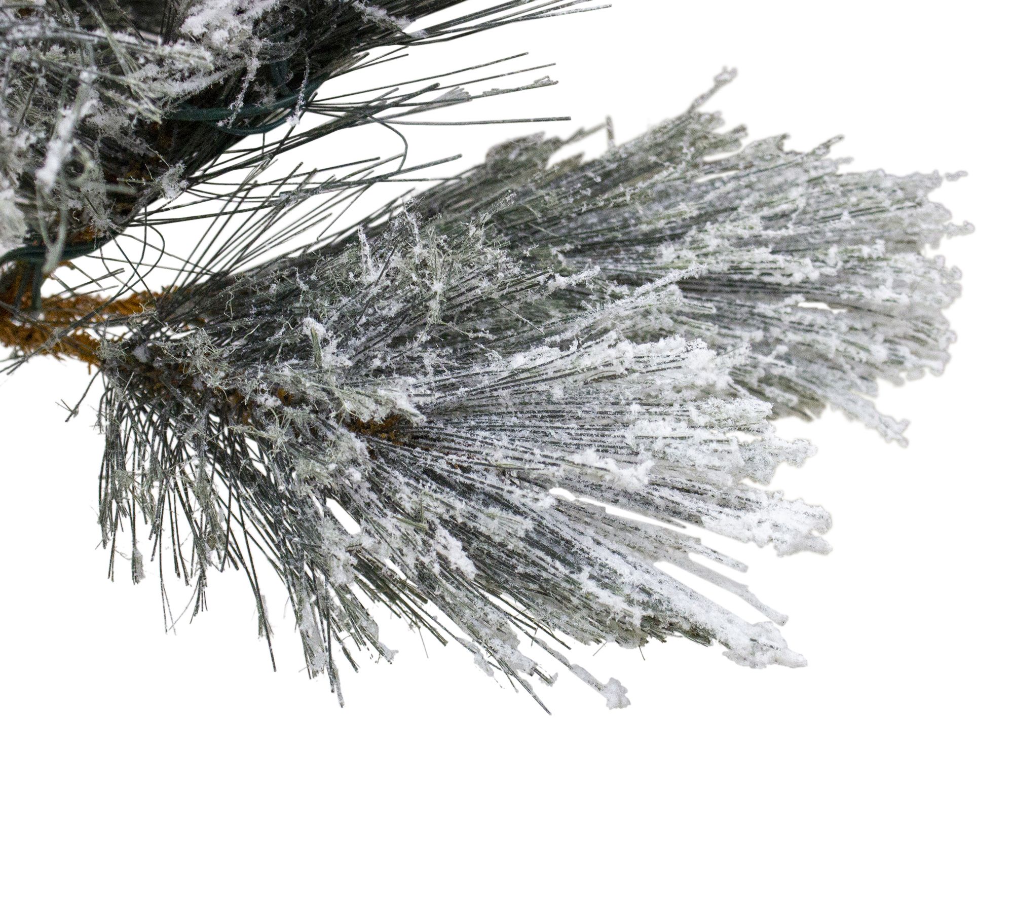 Northlight 7.5' Flocked Black Spruce Faux Christmas Tree - QVC.com