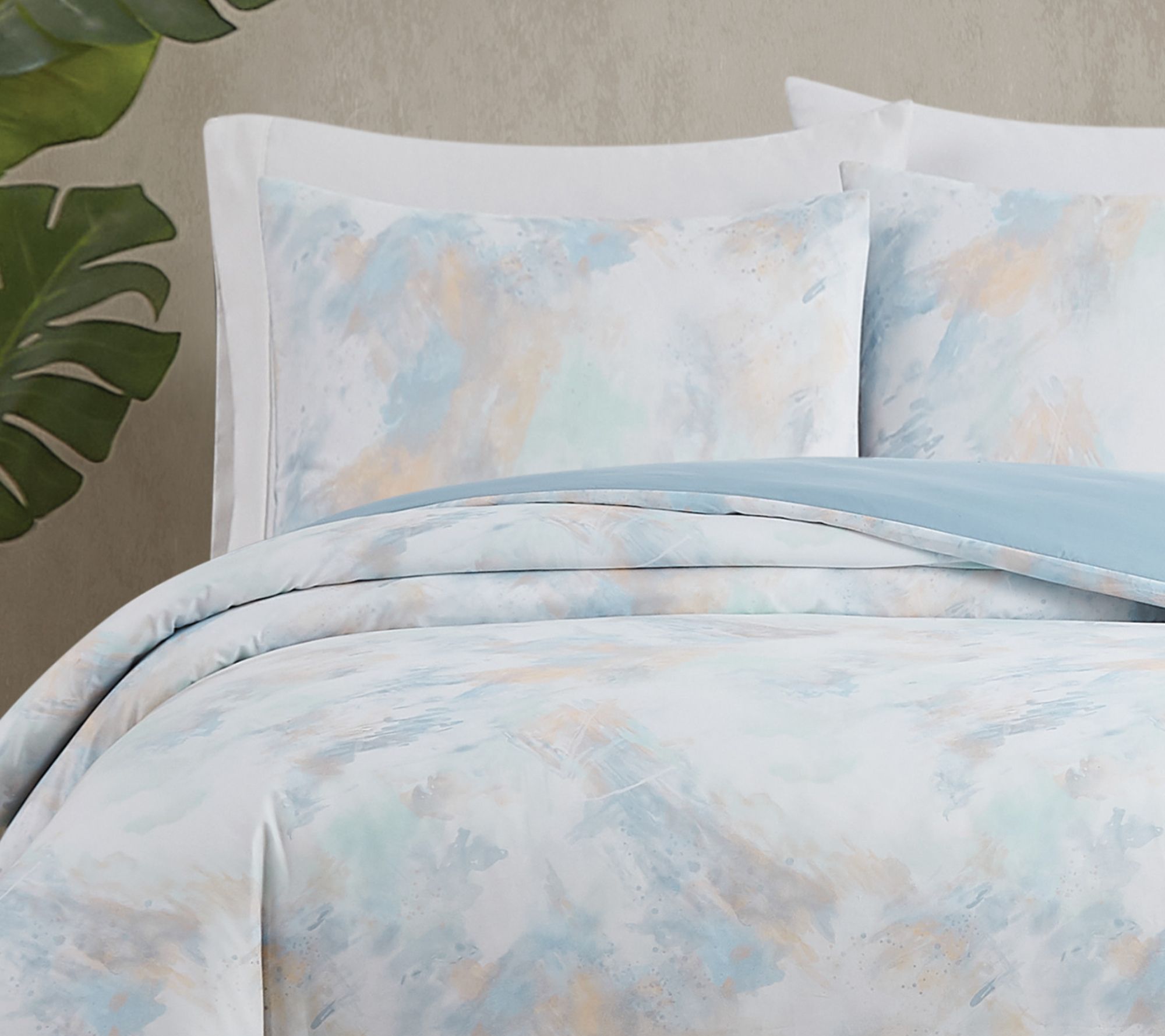 Truly Soft Hannah Watercolor Full/Queen 3PieceDuvet Cover Set - QVC.com