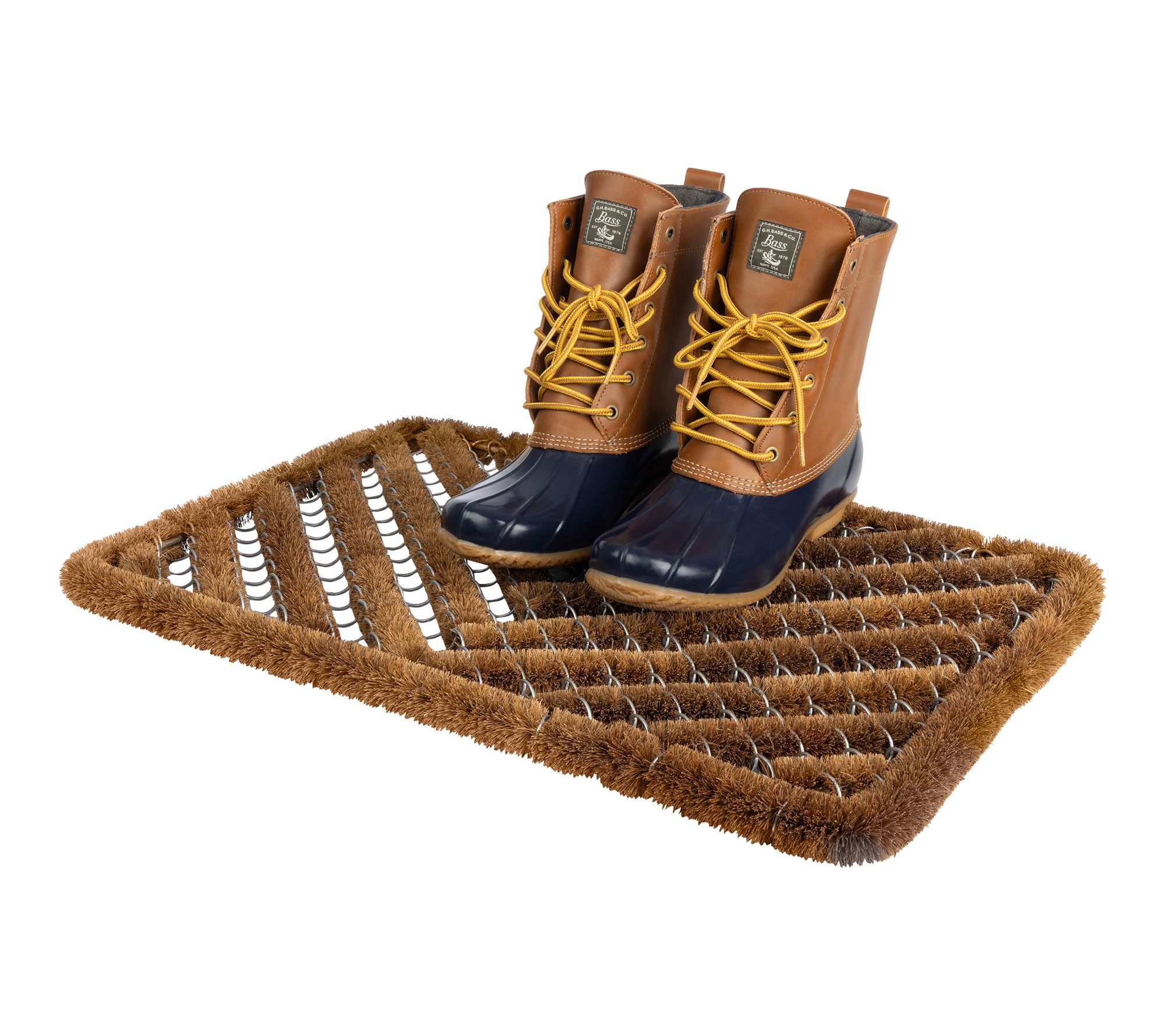Kings County Natural Coir Doormat Dirt Trapping Welcome Matt - QVC.com