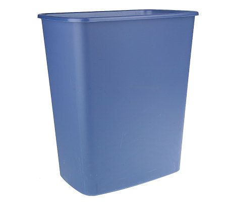 Peterboro Kitchen Waste Basket with Woven Lid - QVC.com