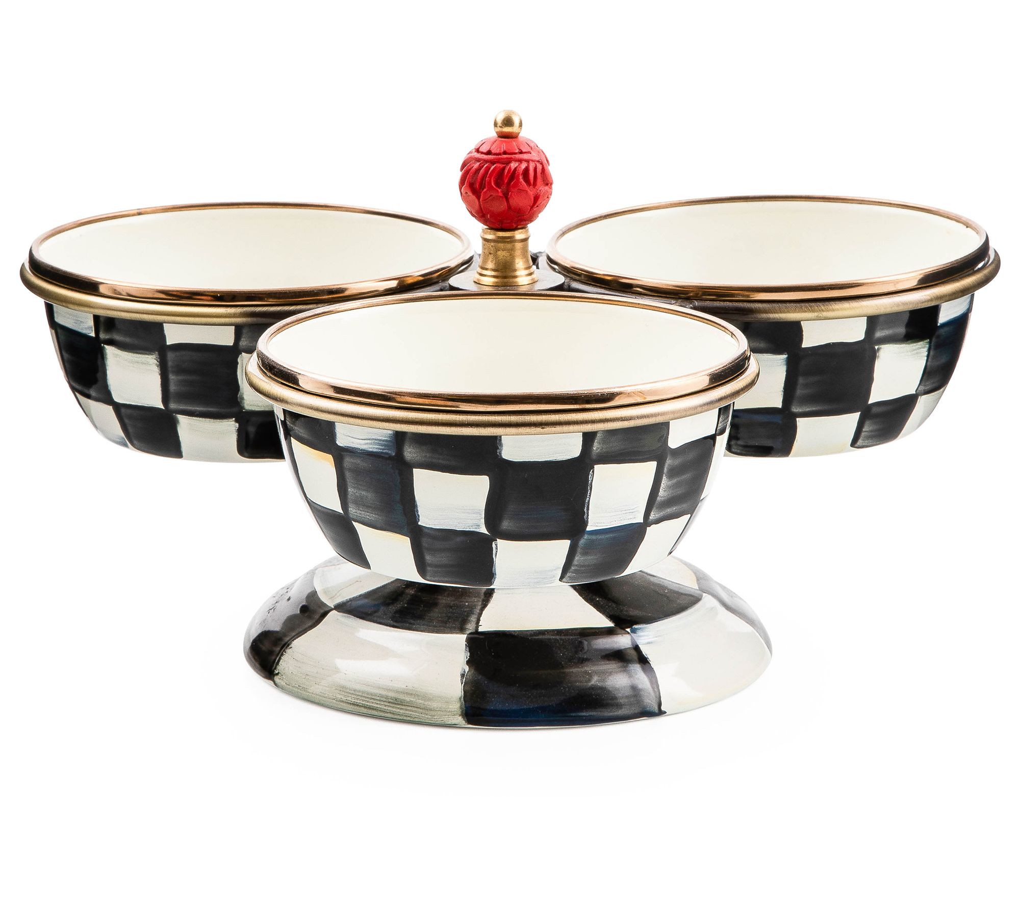 MacKenzie-Childs Courtly Check Triplicity - QVC.com