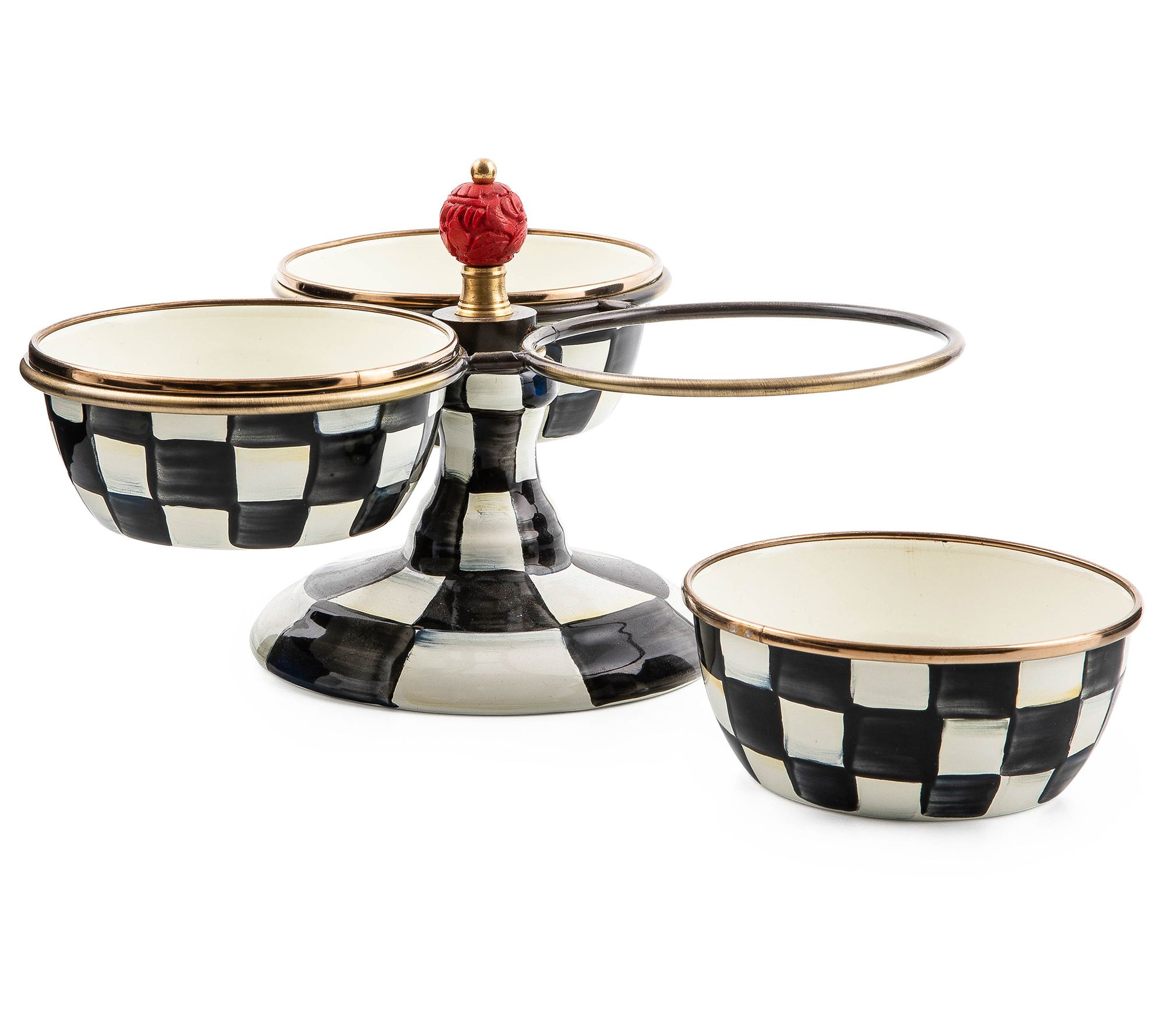 MacKenzie-Childs Courtly Check Triplicity - QVC.com