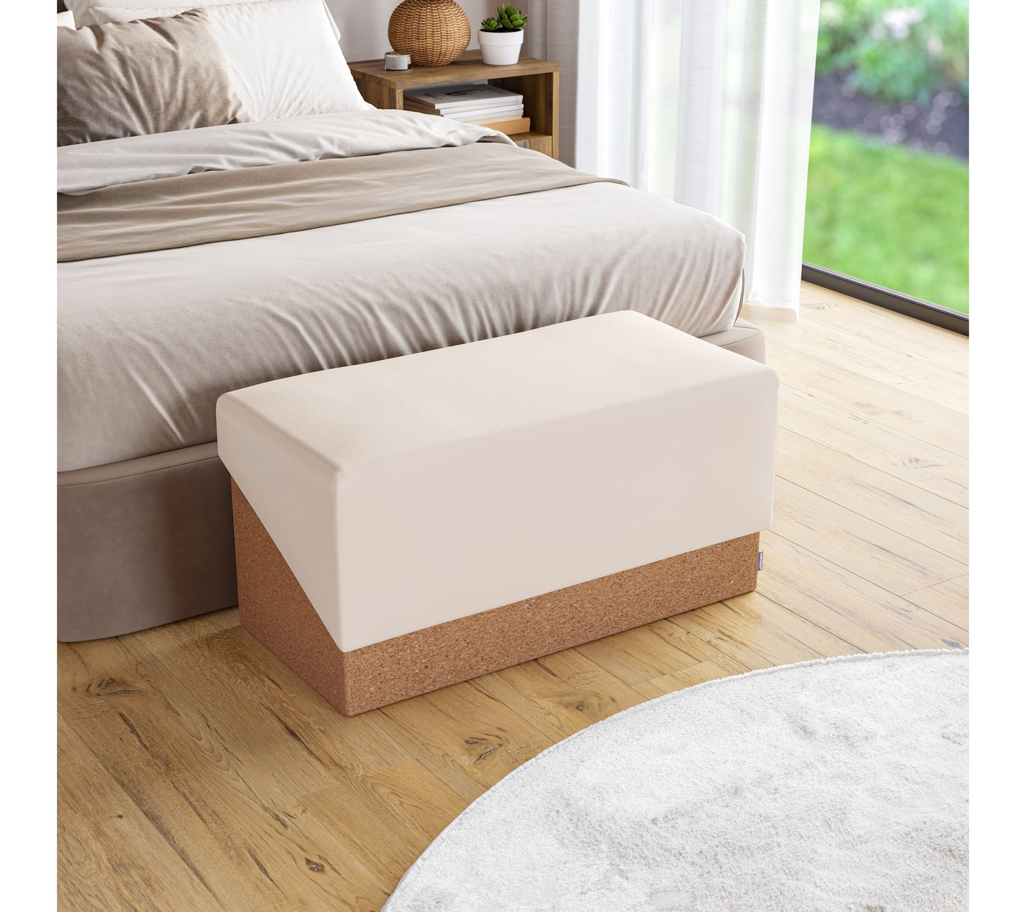 Seville Vineyard Collection Cork Bench Trunk Storage Ottoman - QVC.com