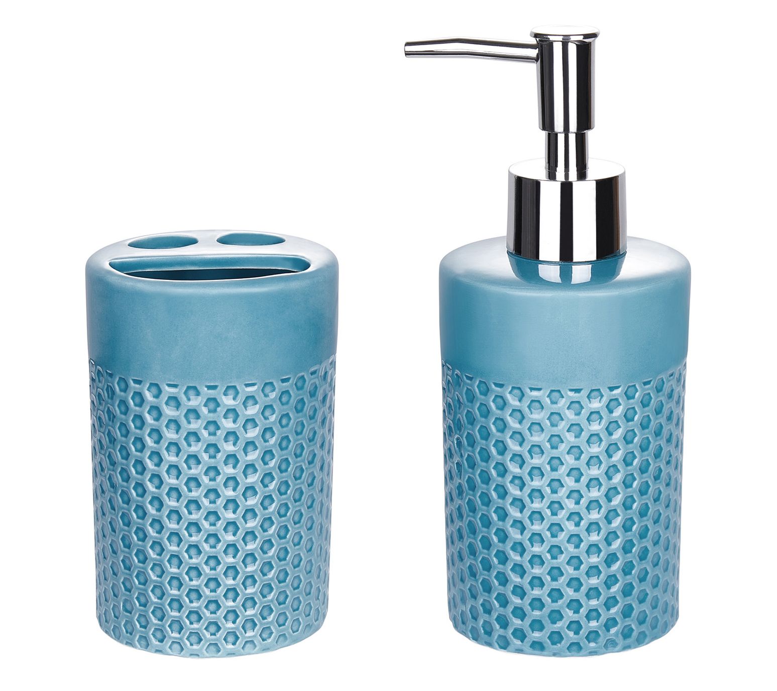 VCNY Home 14-Piece Keefe Geometric Bath Accessory Set - QVC.com